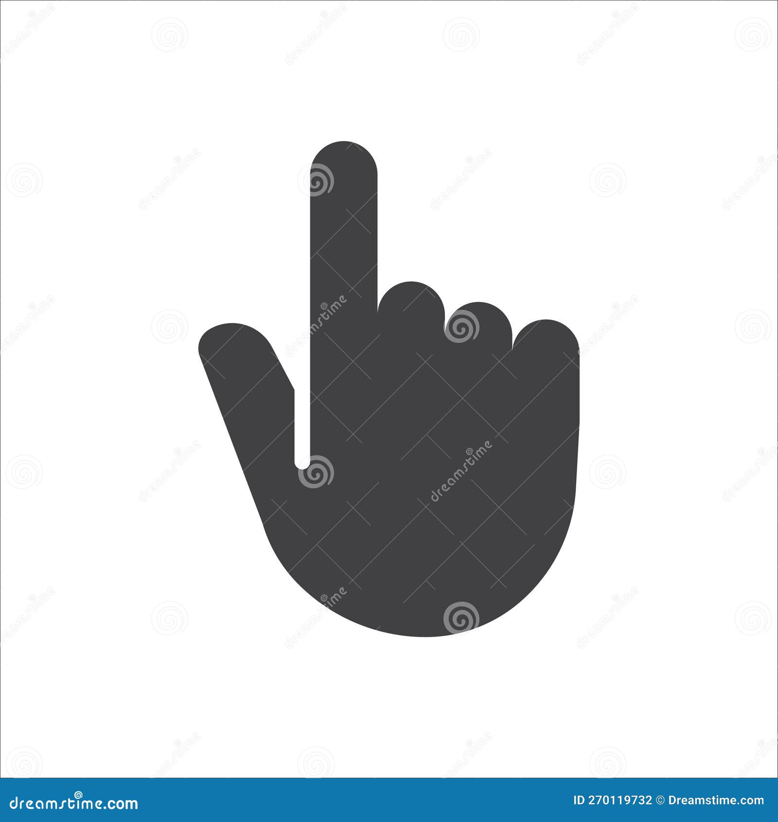 Hand Symbol. Hand Gesture Icon Stock Vector - Illustration of ...