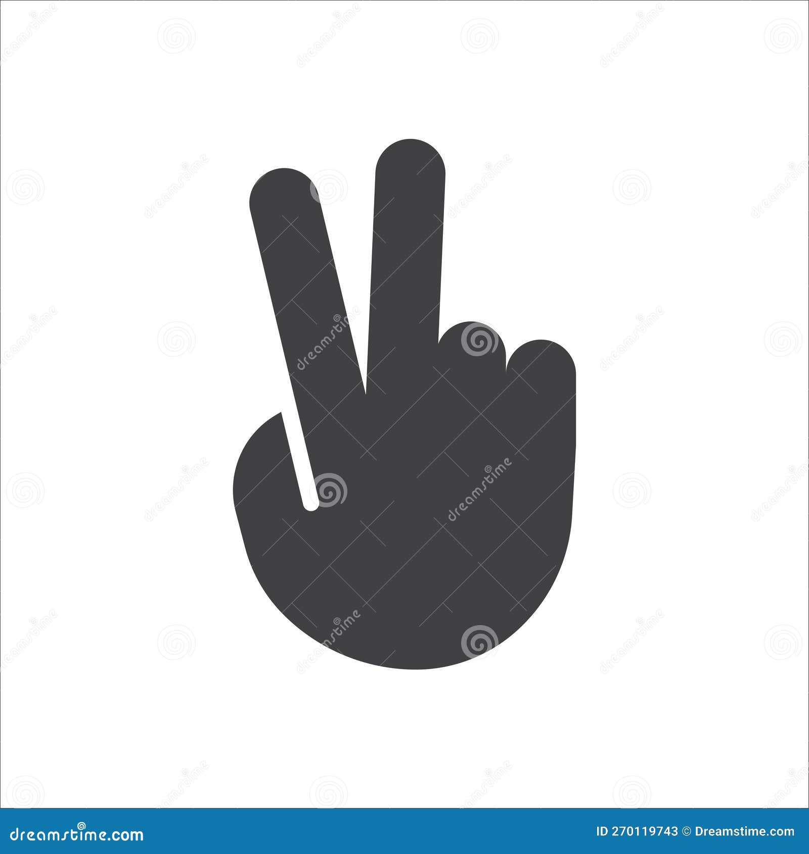 Hand Gesture Icon. Hand Geometric Style Icon Stock Vector ...