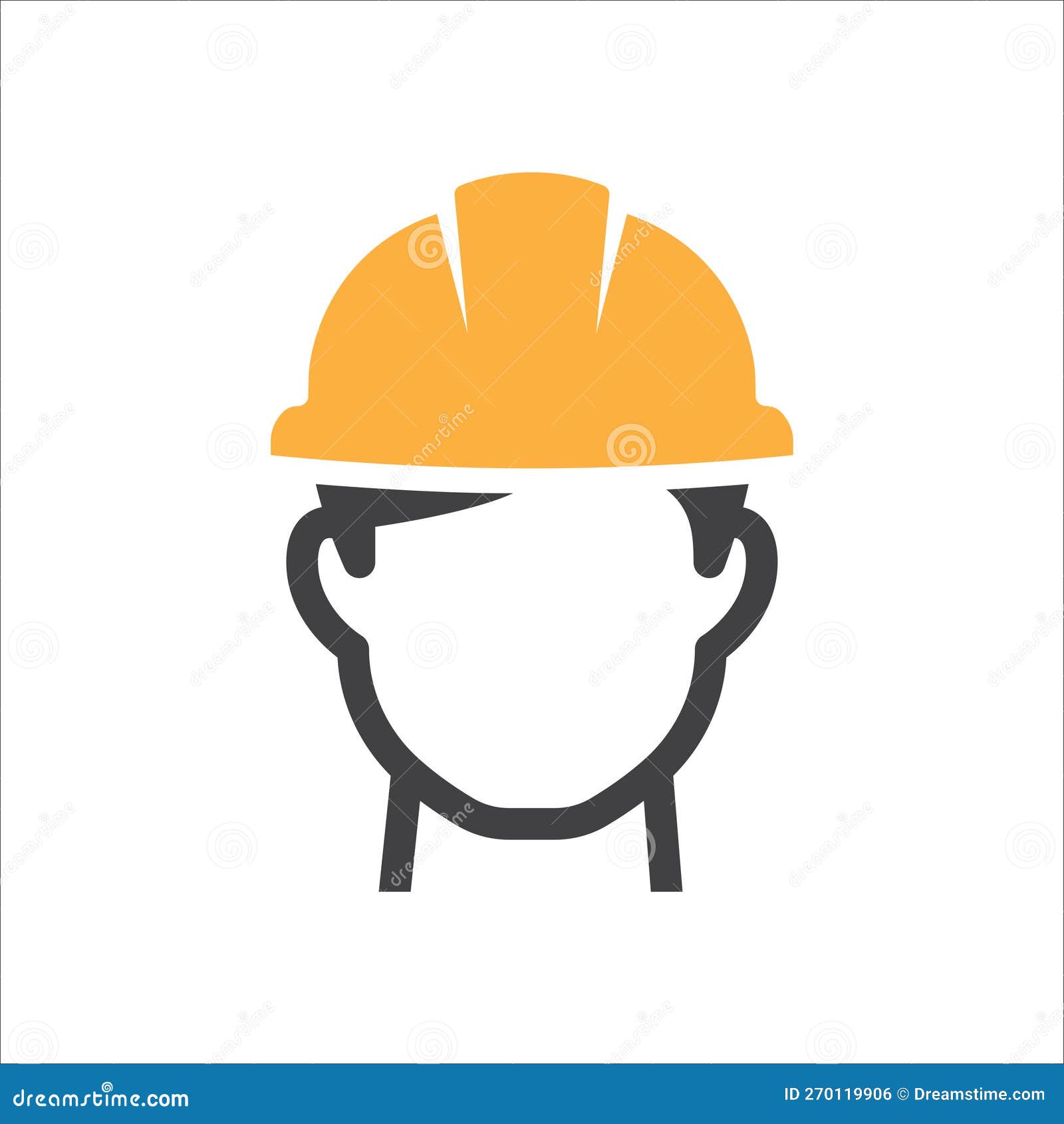 Safety Man Icon Sign. Safety Helmet Icon. Construction Worker Icon ...