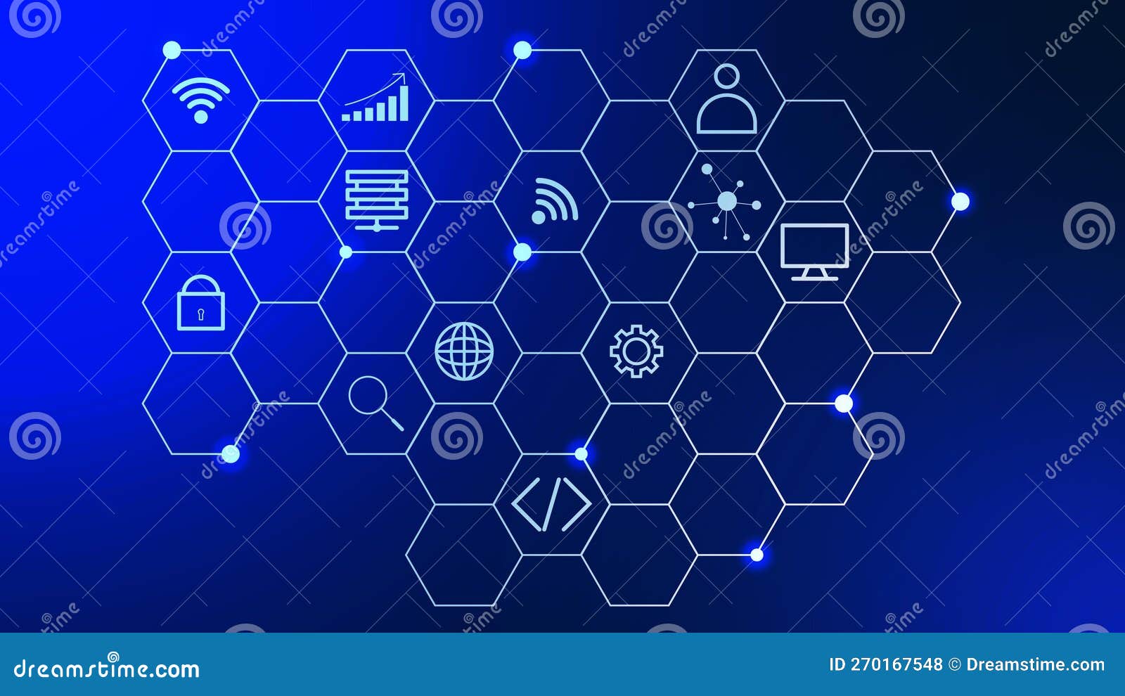 Information and Telecommunication and Advance Internet Network Concept ...