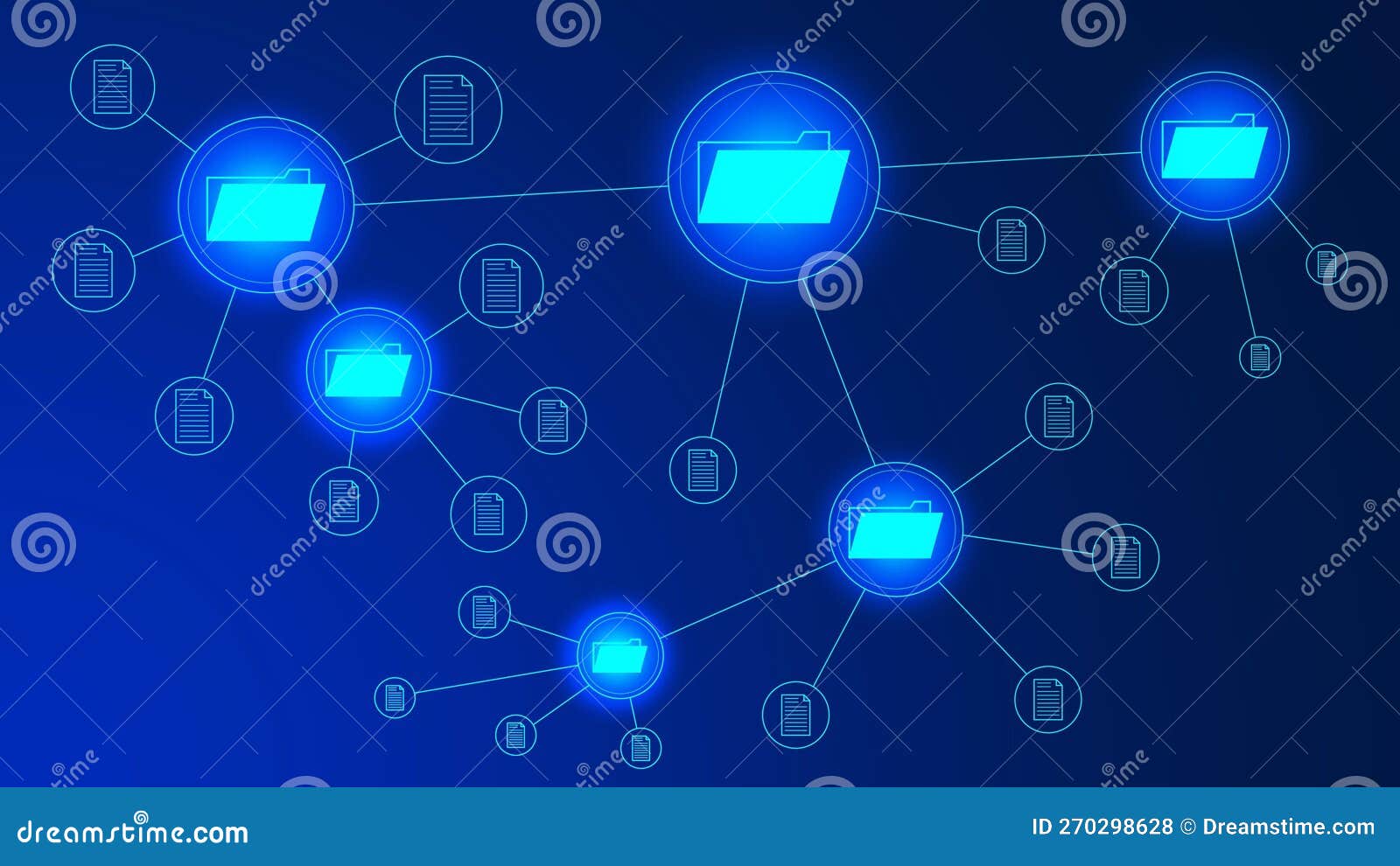 Document Management System. Stock Vector - Illustration of data ...
