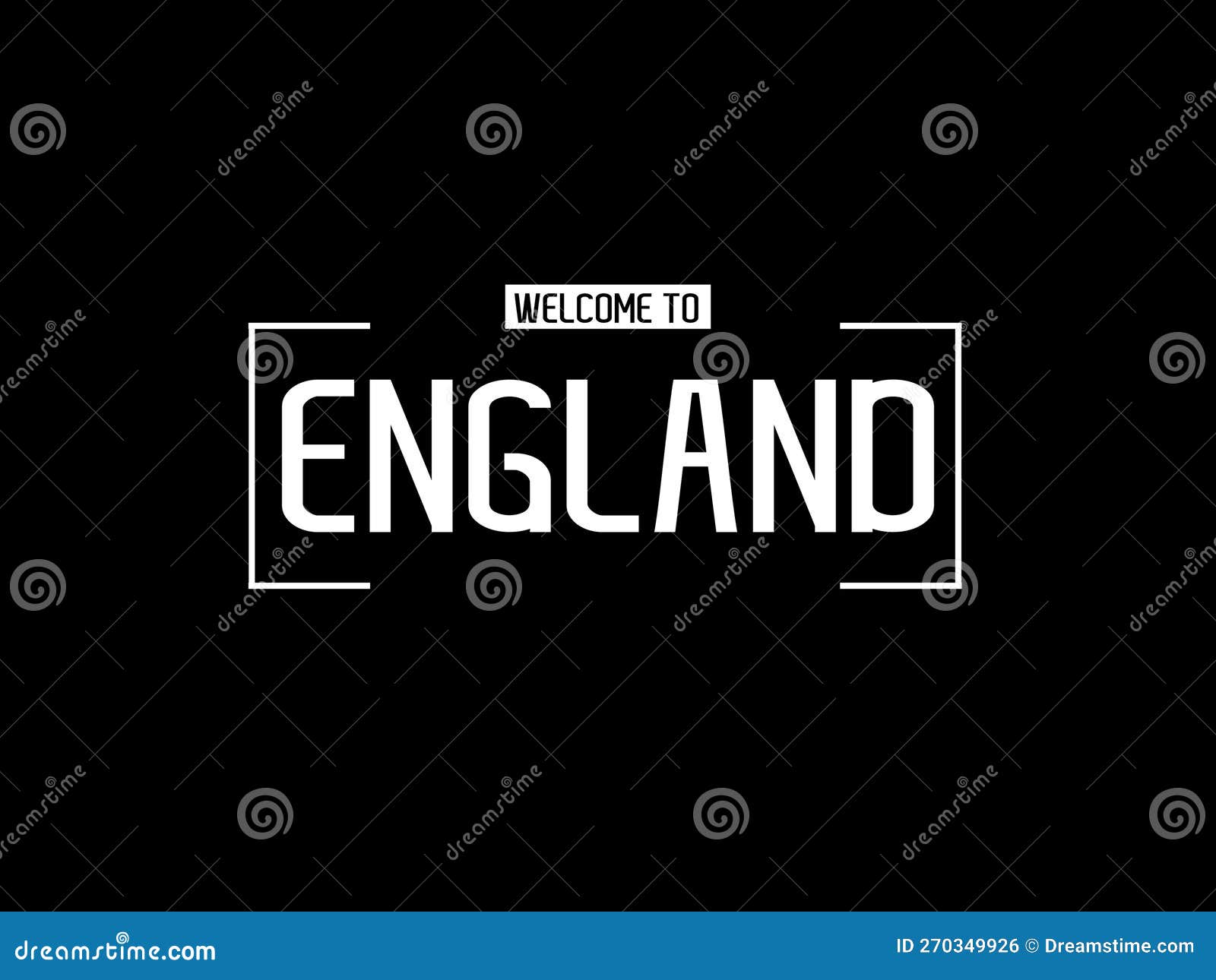 Welcome To England Country Name Stylish Text Typography Stock Vector ...