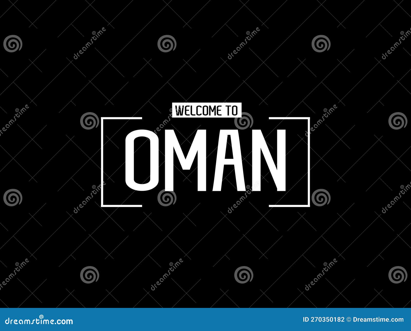Welcome To Oman Country Name Stylish Text Typography Stock Vector ...
