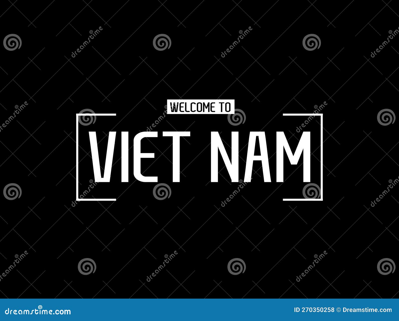 Welcome To Viet Nam Creative Cursive Grungy Typographic Text Vector ...