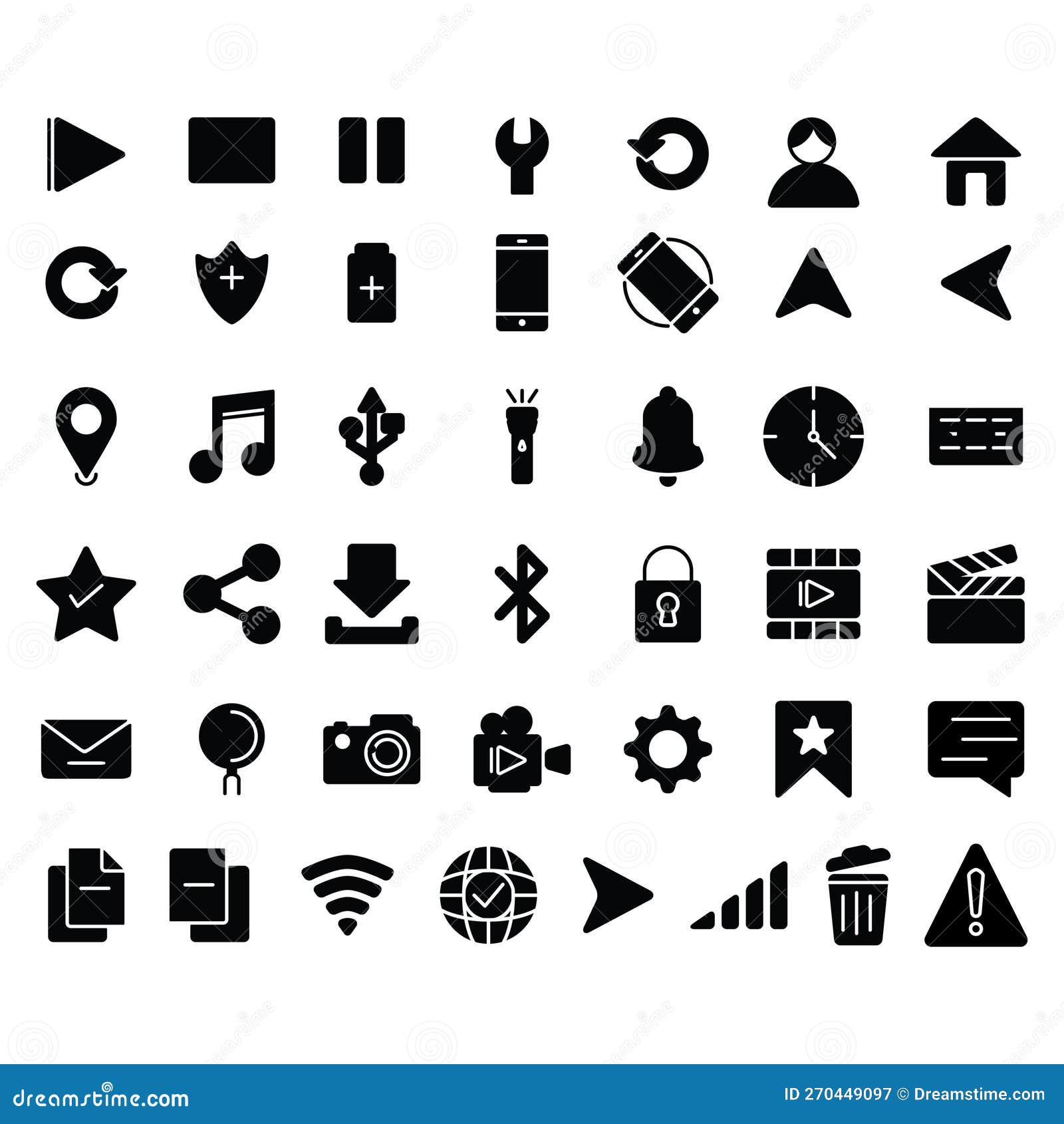 UI UX vector set. stock vector. Illustration of sign - 270449097