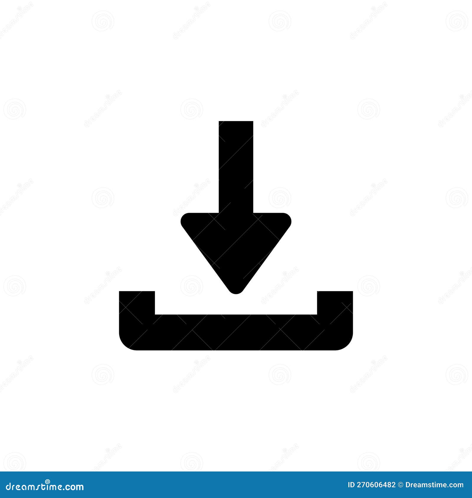 Download Icon Isolated on White Background Stock Vector - Illustration ...