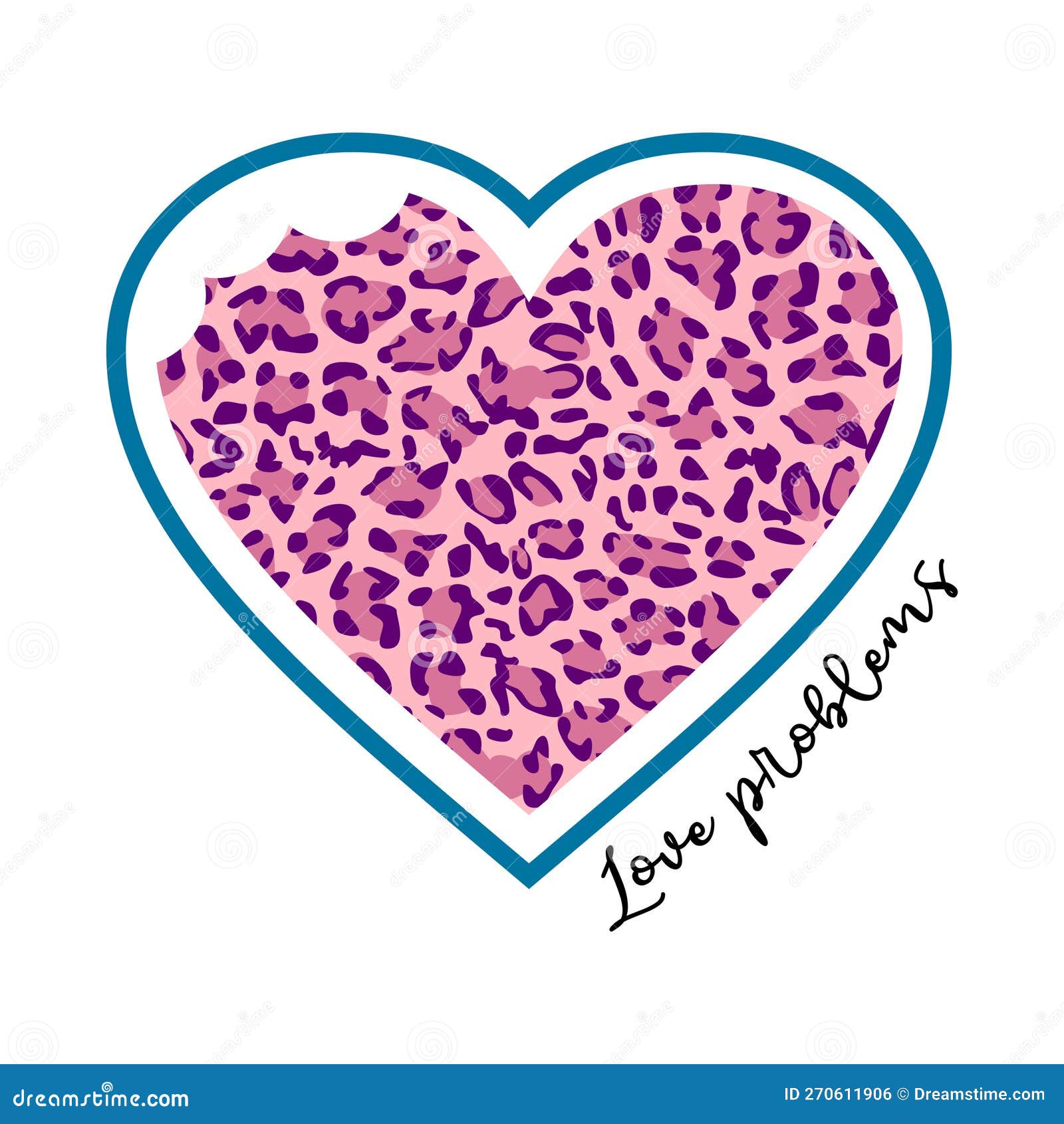 Love Problems Heart Skin Animal Abstract, Stock Vector - Illustration ...