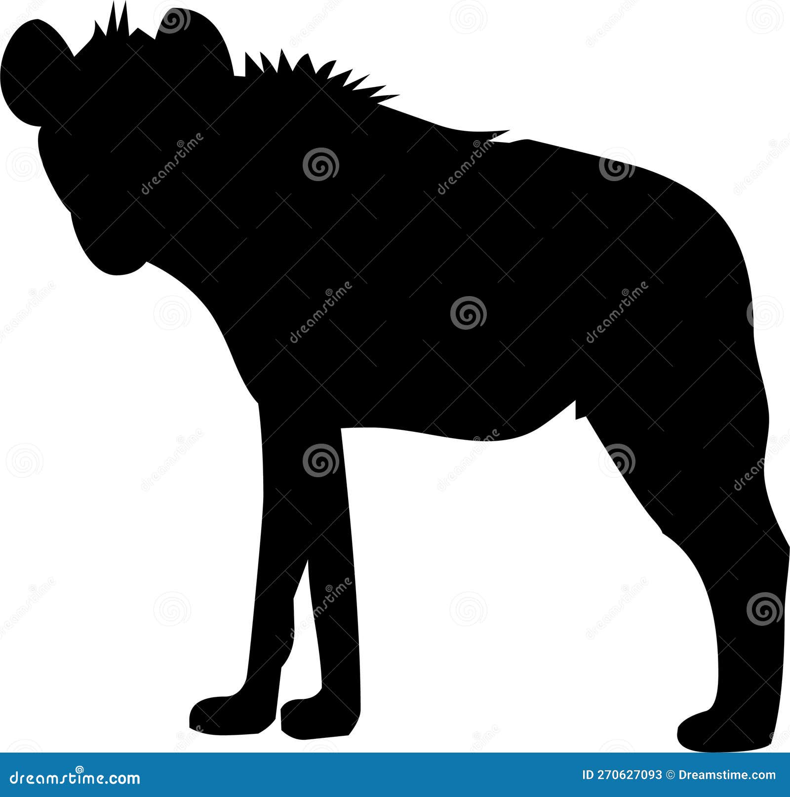 Hyena Jpg Image with Svg Vector Cut File for Cricut and Silhouette ...