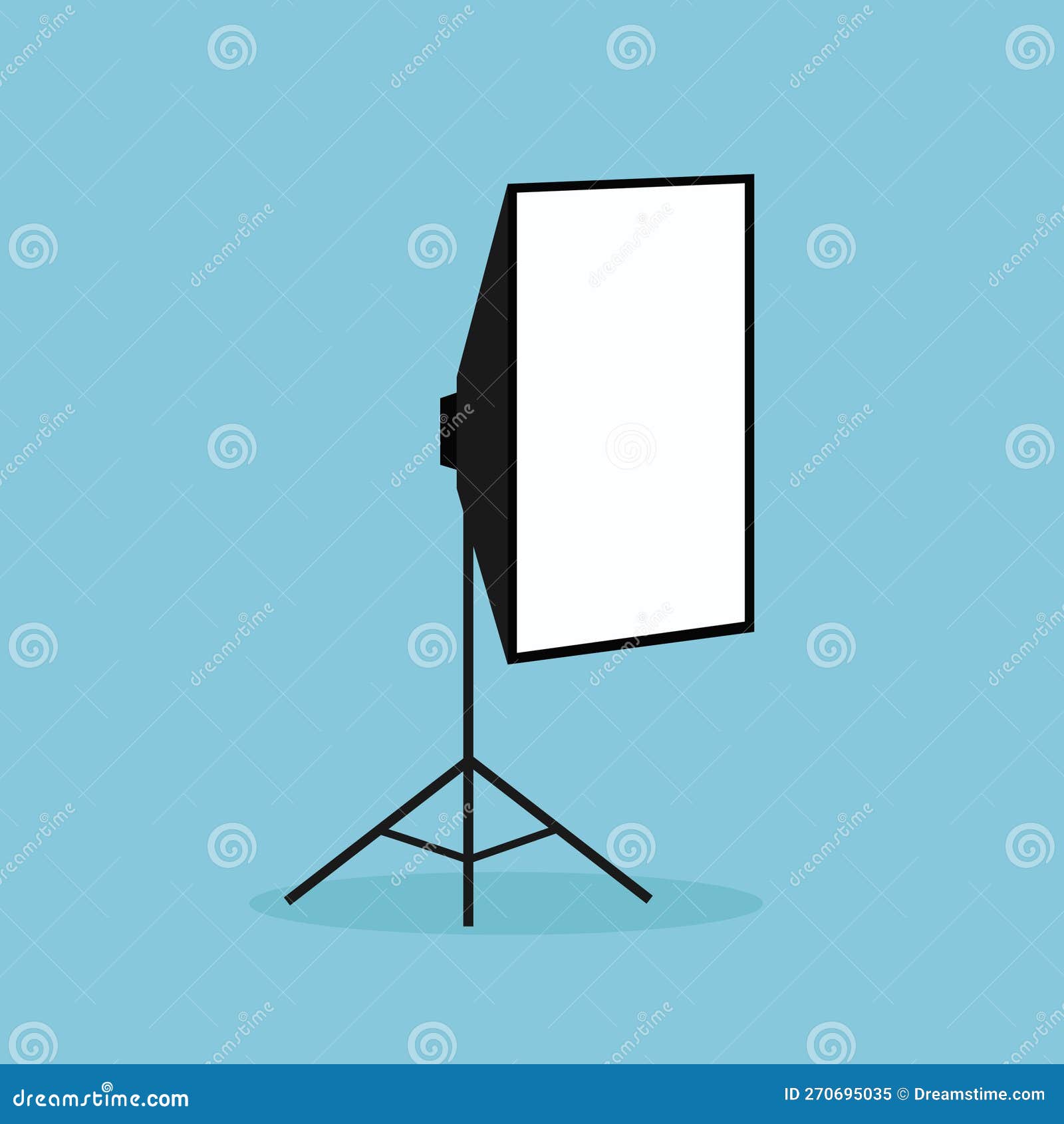 Photo Studio Light Stand with Blank Screen. Vector Illustration Stock ...