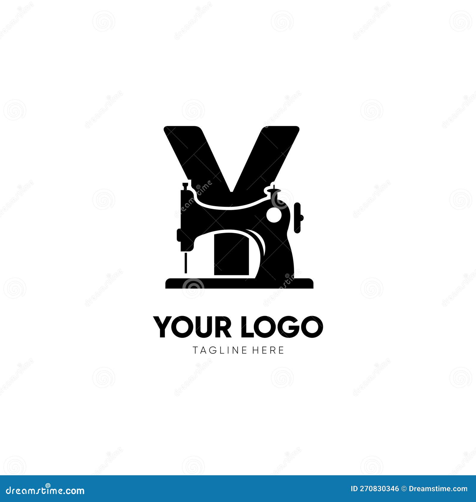 Letter Y Sewing Machine Logo Design Vector Icon Graphic Emblem ...