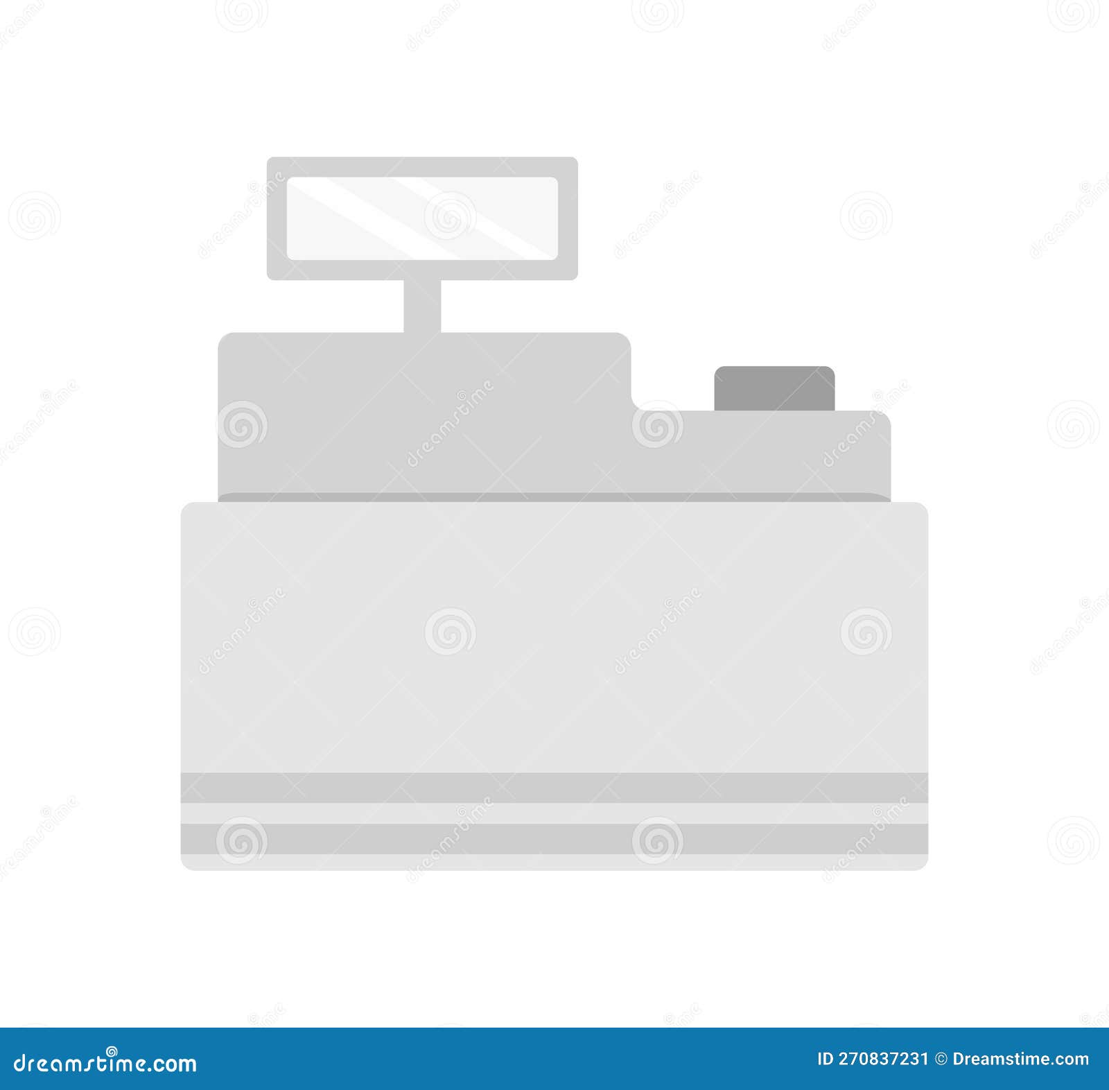 Cash Register Illustration, Counter Money Drawer Silhouette Stock ...