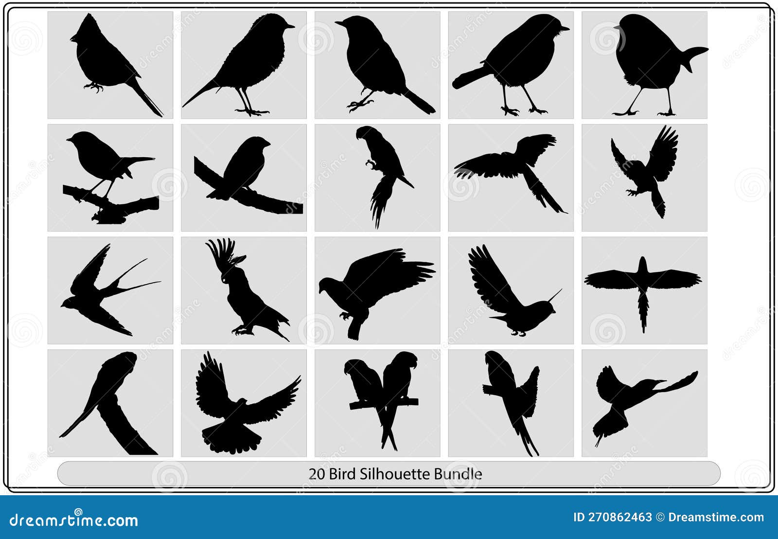 A Flock Of Flying Birds. Vector,Vector Silhouette Flying Birds,Vector ...