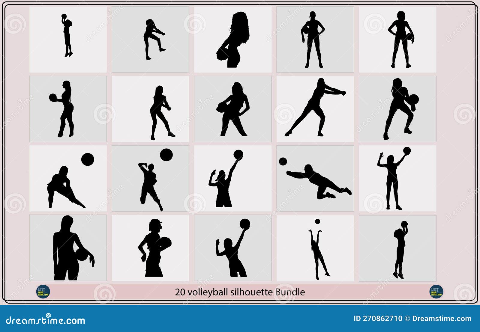Women Volleyball Player Silhouettes, Volleyball Player Women ...
