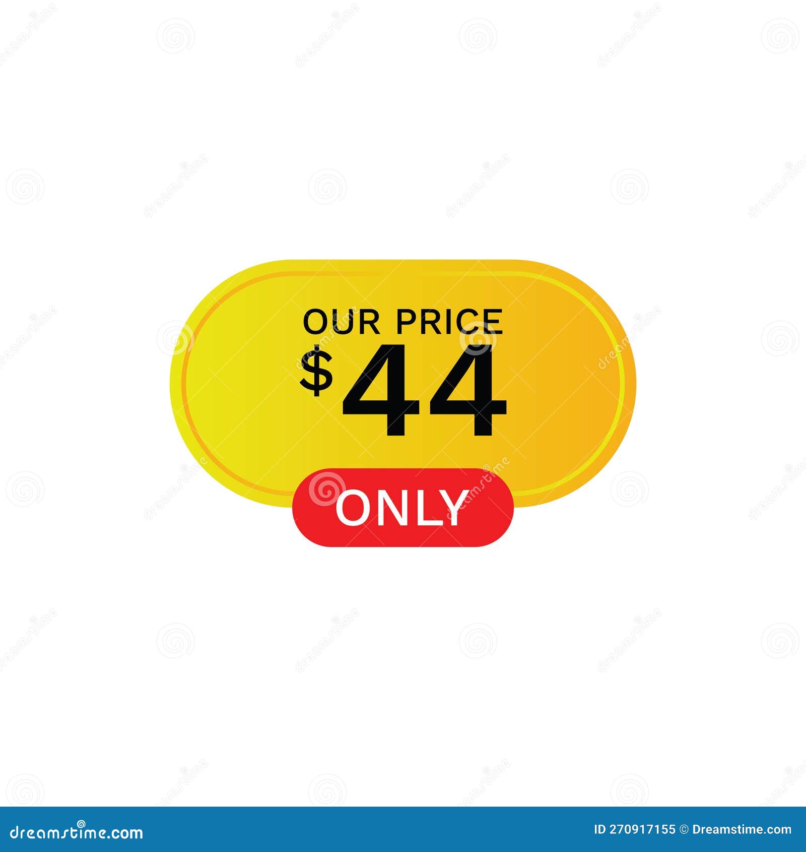 Our Price 44$ Dollar only, Label, Price Tag, Price Label, Discount ...