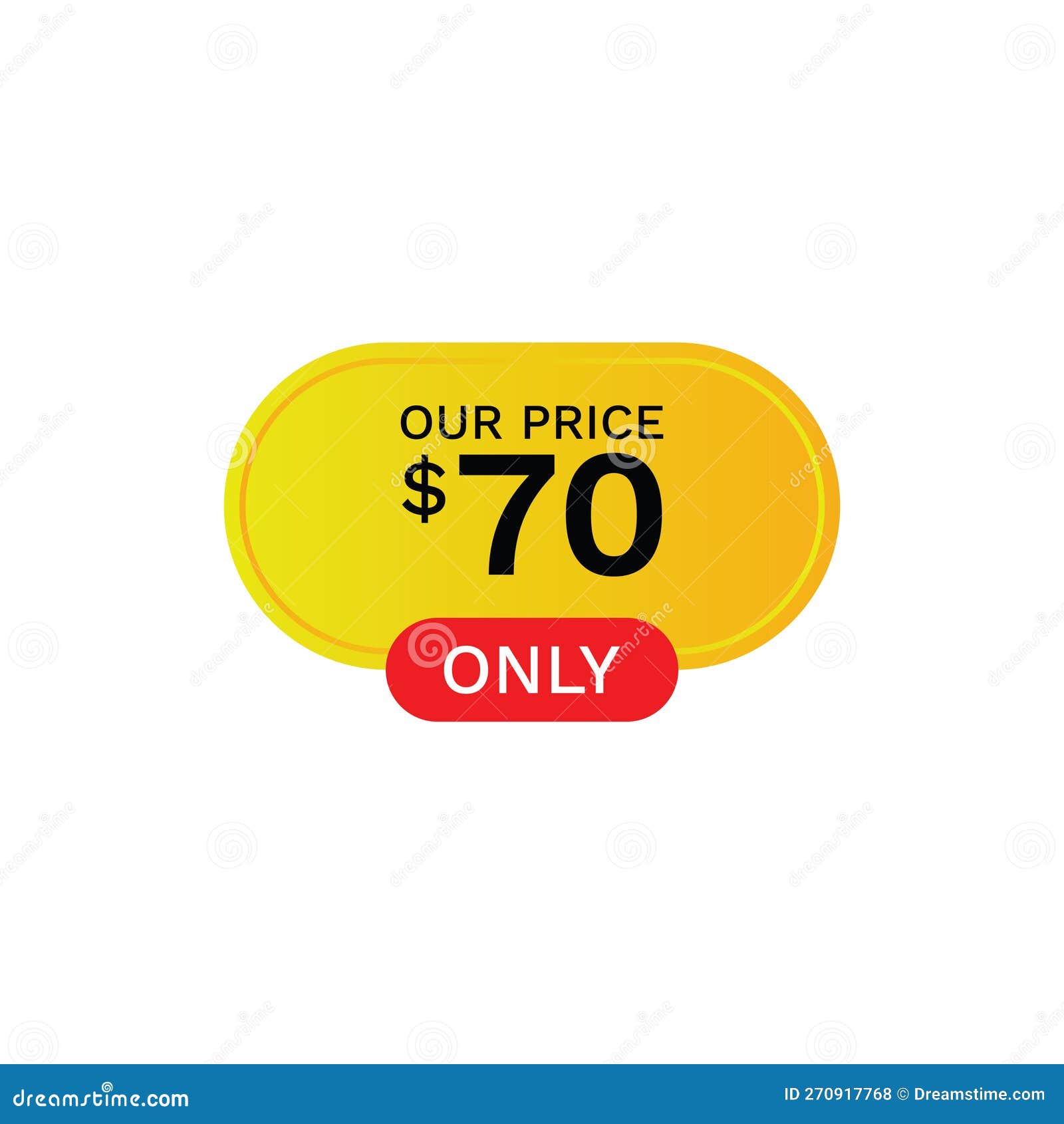 Our Price 70$ Dollar only, Label, Price Tag, Price Label, Discount ...