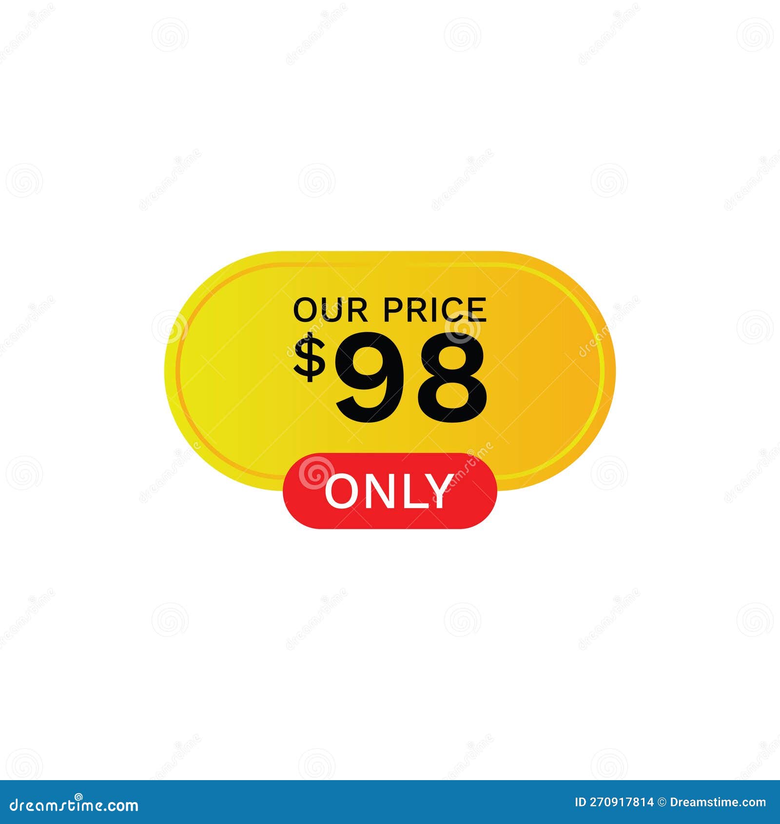 Our Price 98$ Dollar only, Label, Price Tag, Price Label, Discount ...