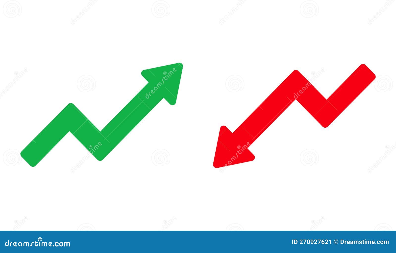 Up and Down Sign with Green and Red Arrows Vector. Design Vector ...