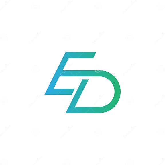 ED Logo, ED Monogram, Initial ED Logo, Letter ED Logo, Letter ED Icon ...