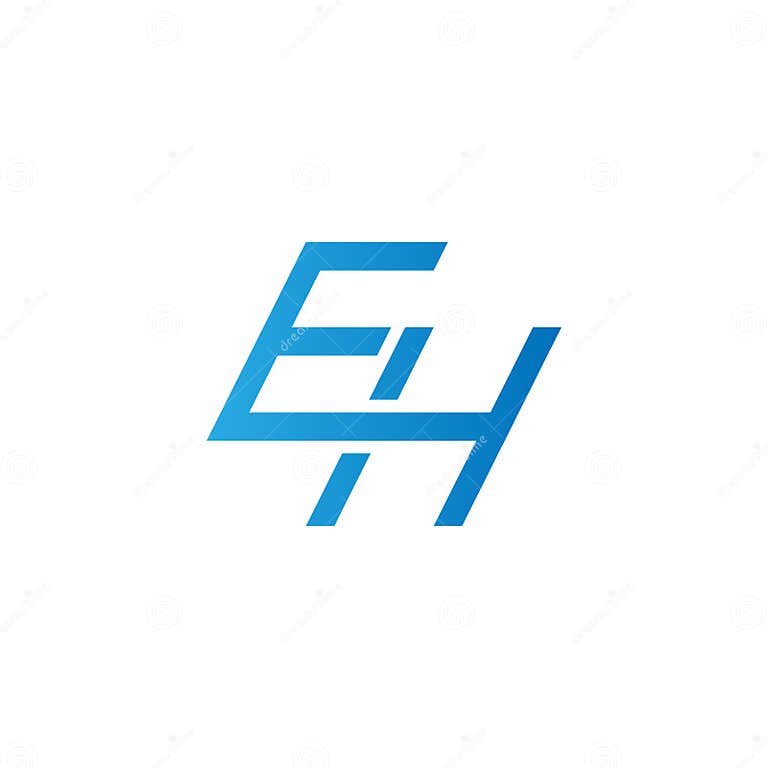 EH Logo, EH Monogram, Initial EH Logo, Letter EH Logo, Letter EH Icon ...