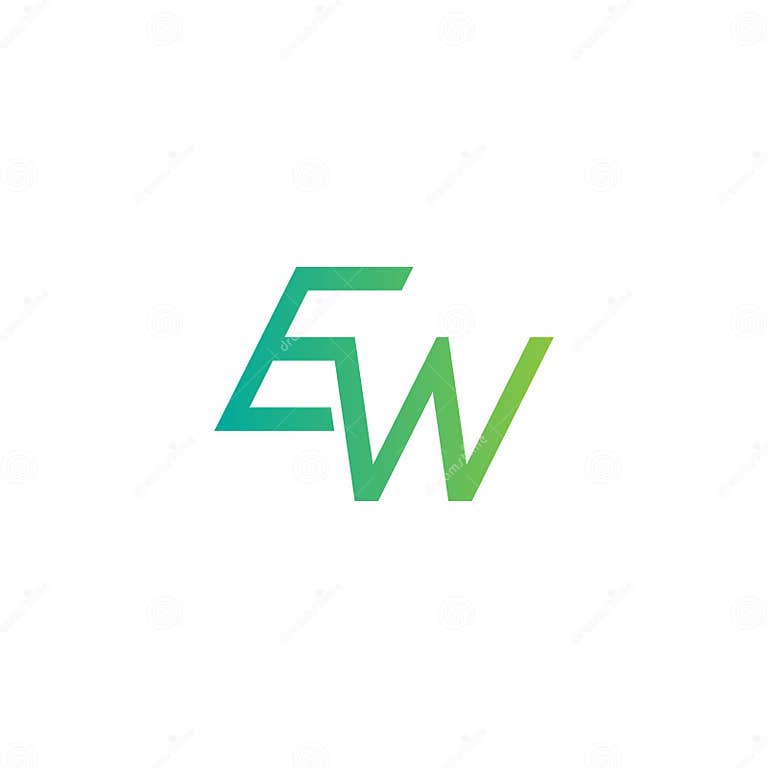 EW Logo, EW Monogram, Initial EW Logo, Letter EW Logo, Letter EW Icon ...