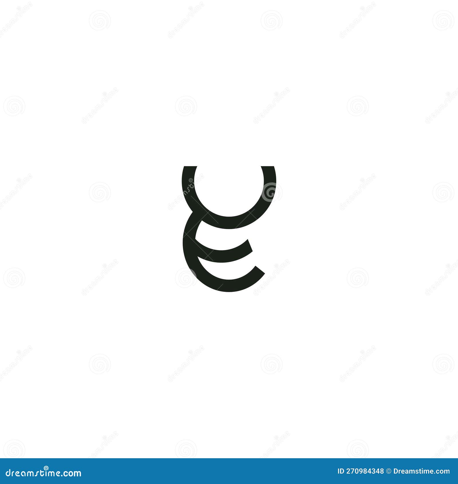 Alphabet Initials Logo YE, EY, Y and E Stock Vector - Illustration of ...