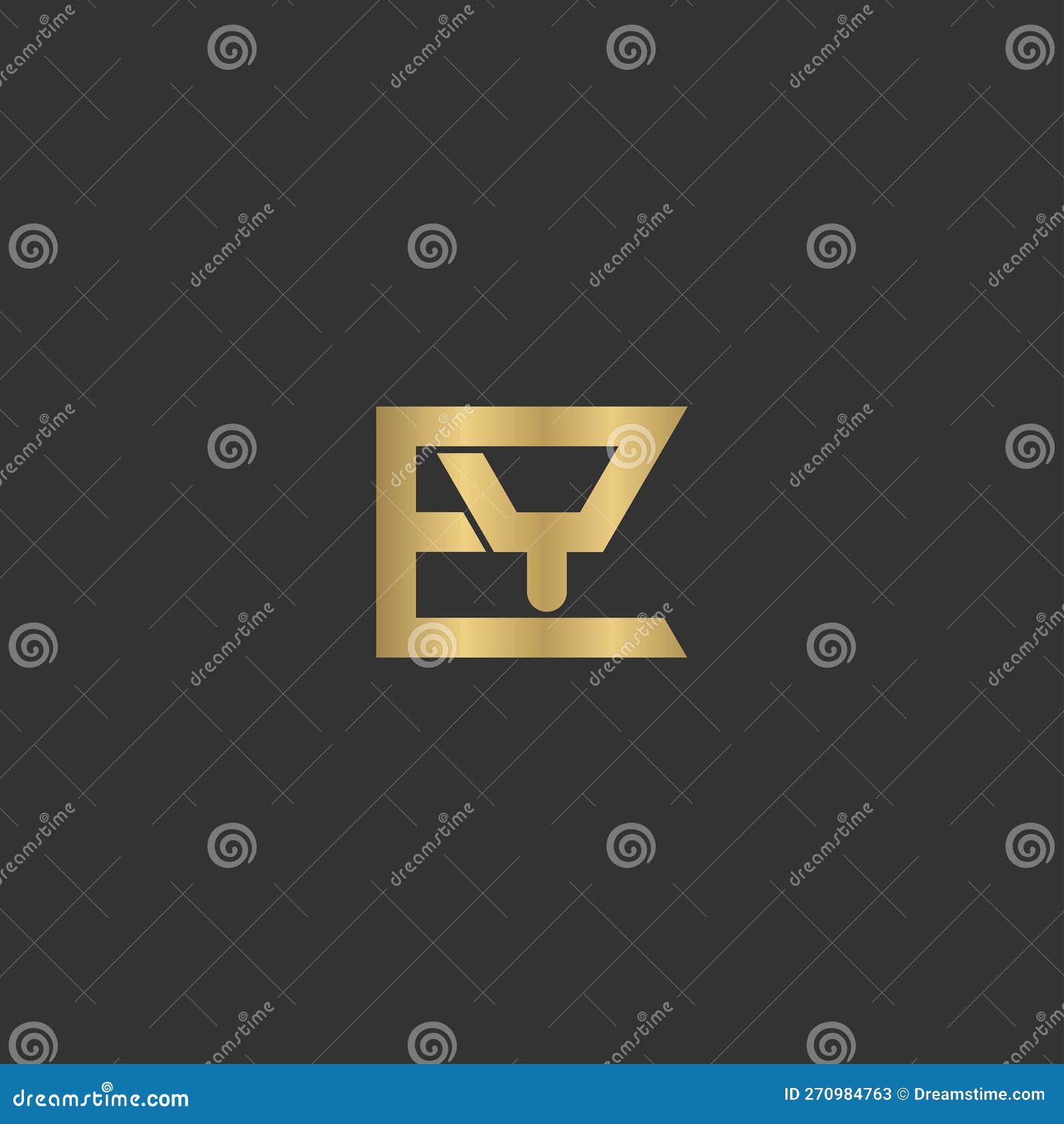 Alphabet Initials Logo YE, EY, Y and E Stock Vector - Illustration of ...