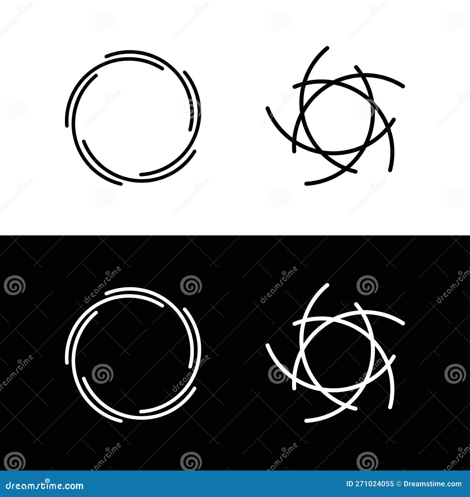 Circle Vector Logo Template Design Stock Vector - Illustration of ...