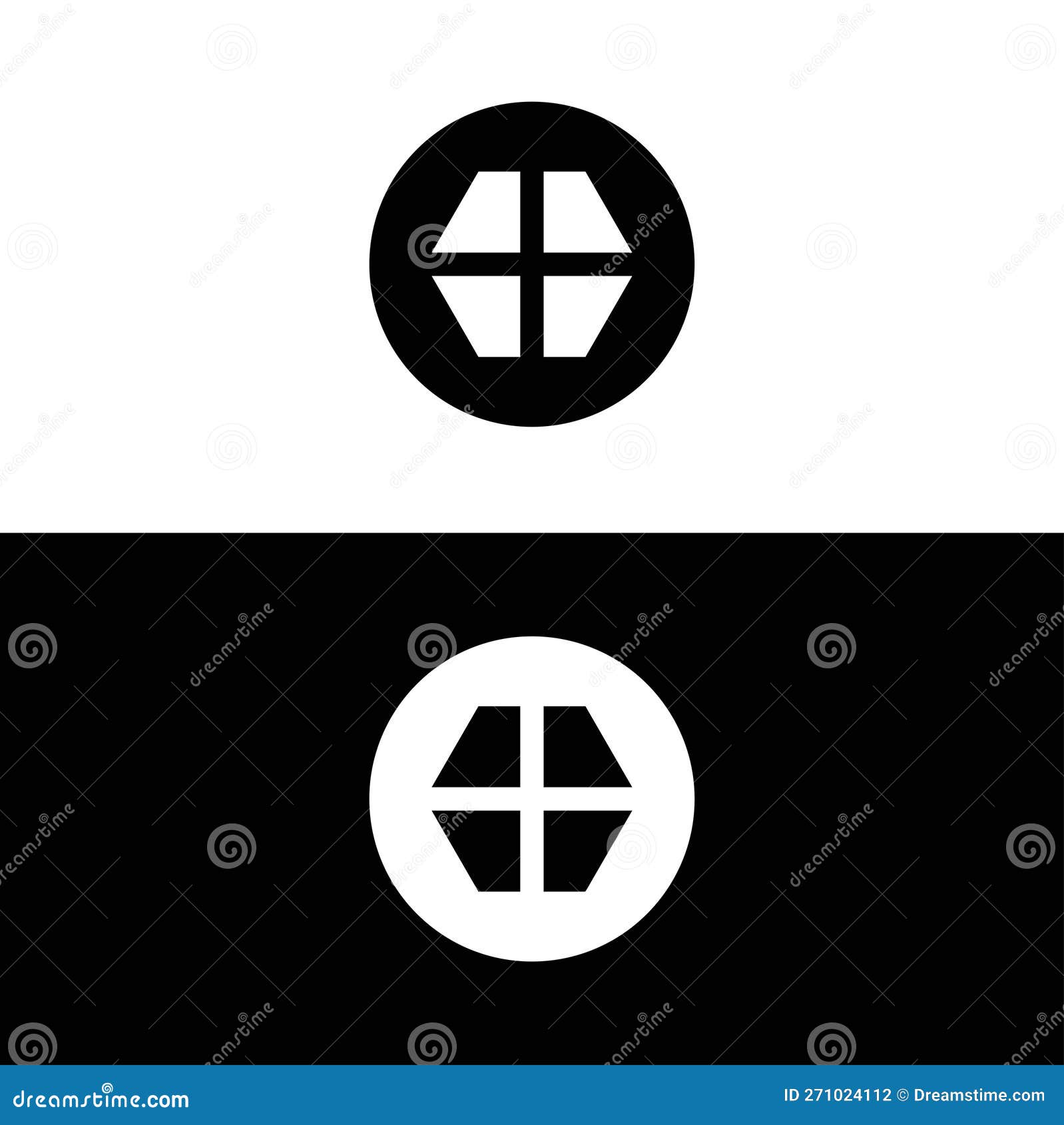 Circle Vector Logo Template Design Stock Vector - Illustration of black ...