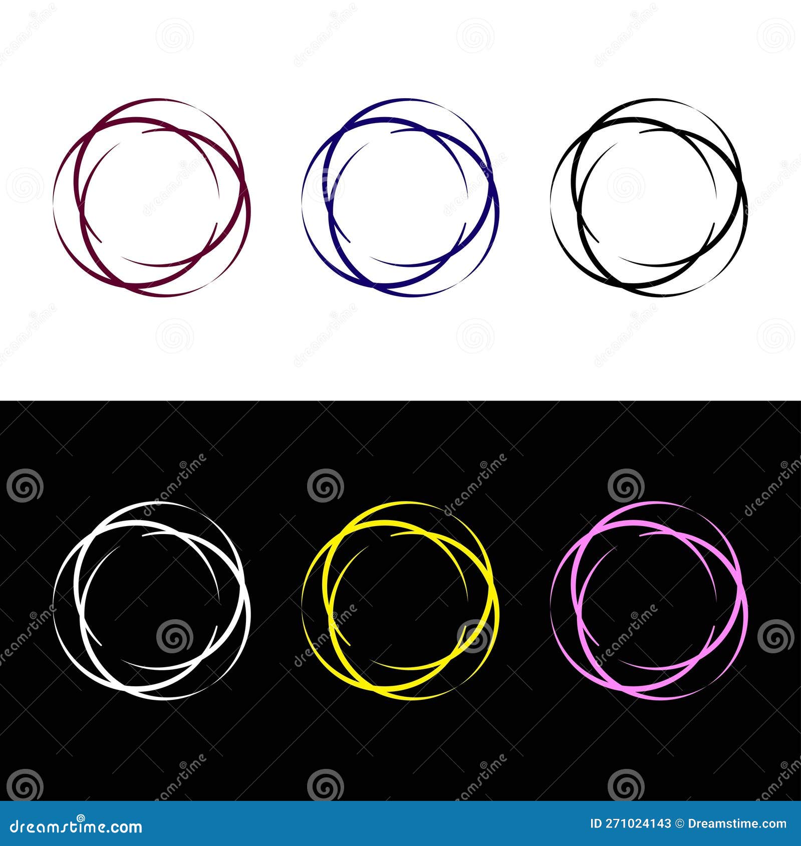 Circle Vector Logo Template Design Stock Vector - Illustration of ...