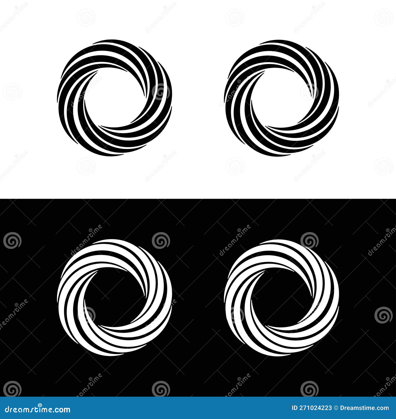 Circle Vector Logo Template Design Stock Vector - Illustration of ...