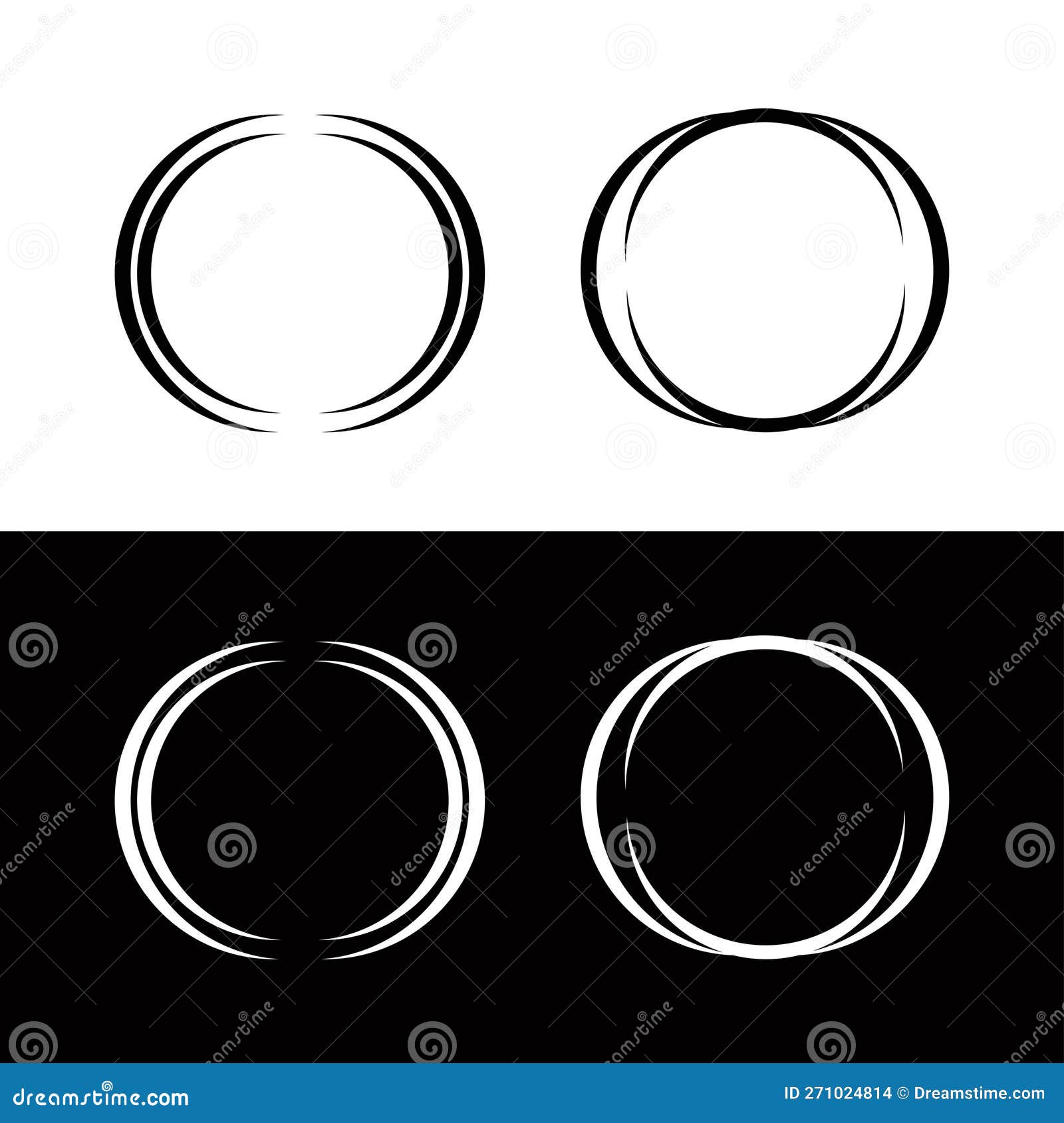 Circle Vector Logo Template Design Stock Vector - Illustration of idea ...