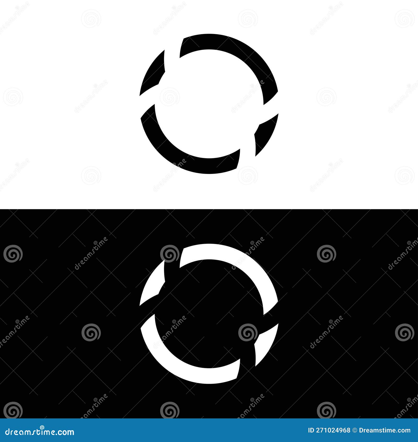 Circle Vector Logo Template Design Stock Vector - Illustration of swirl ...