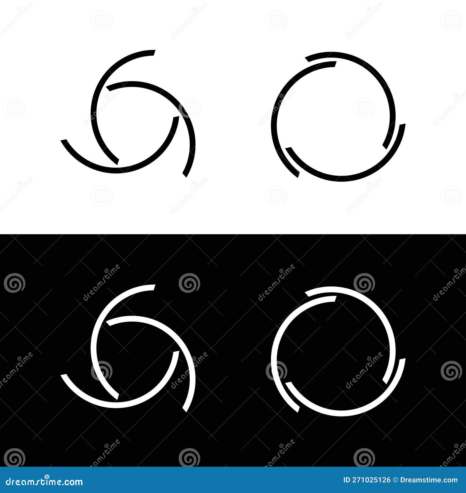 Circle Vector Logo Template Design Stock Vector - Illustration of mark ...