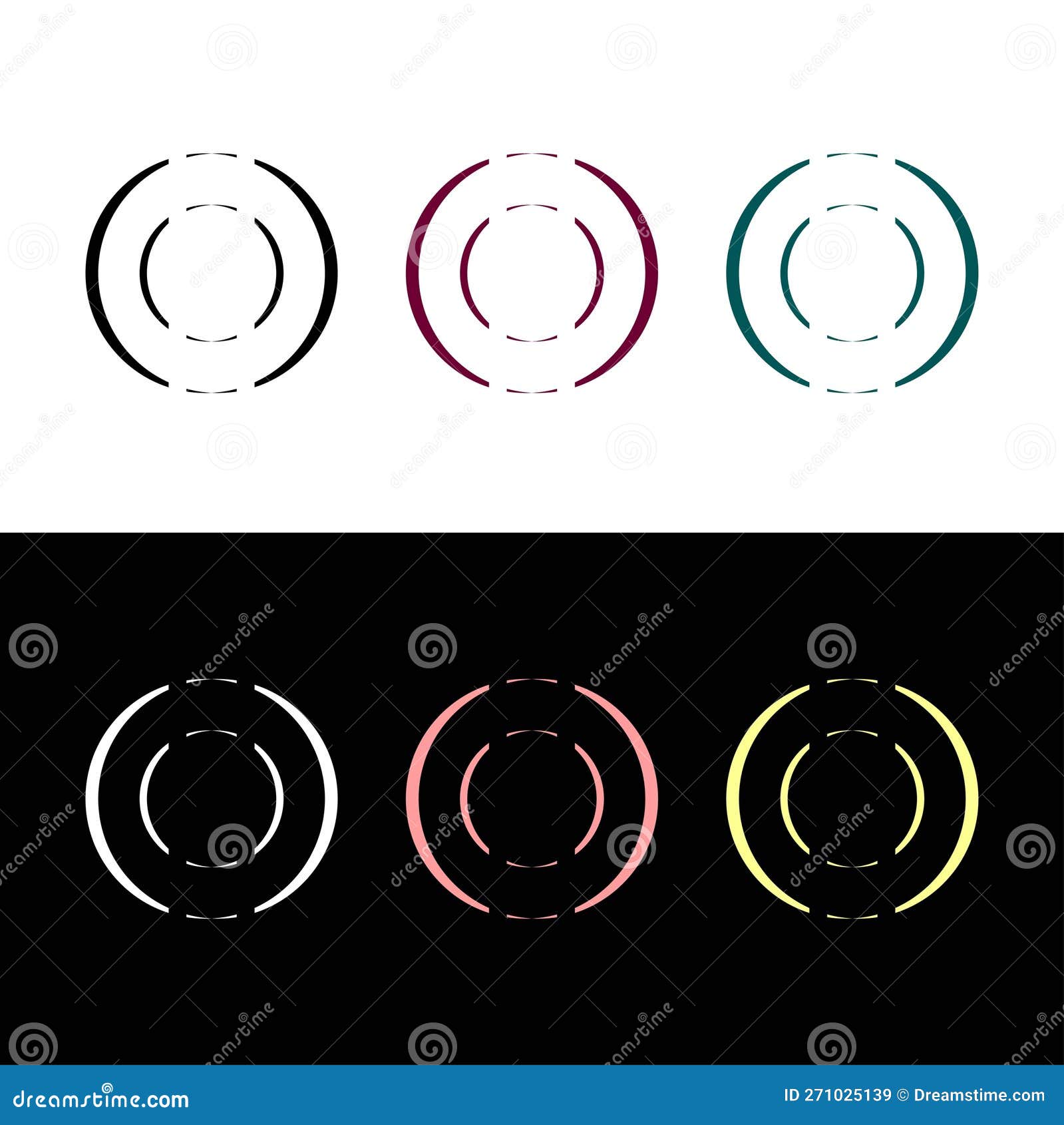 Circle Vector Logo Template Design Stock Vector - Illustration of mark ...