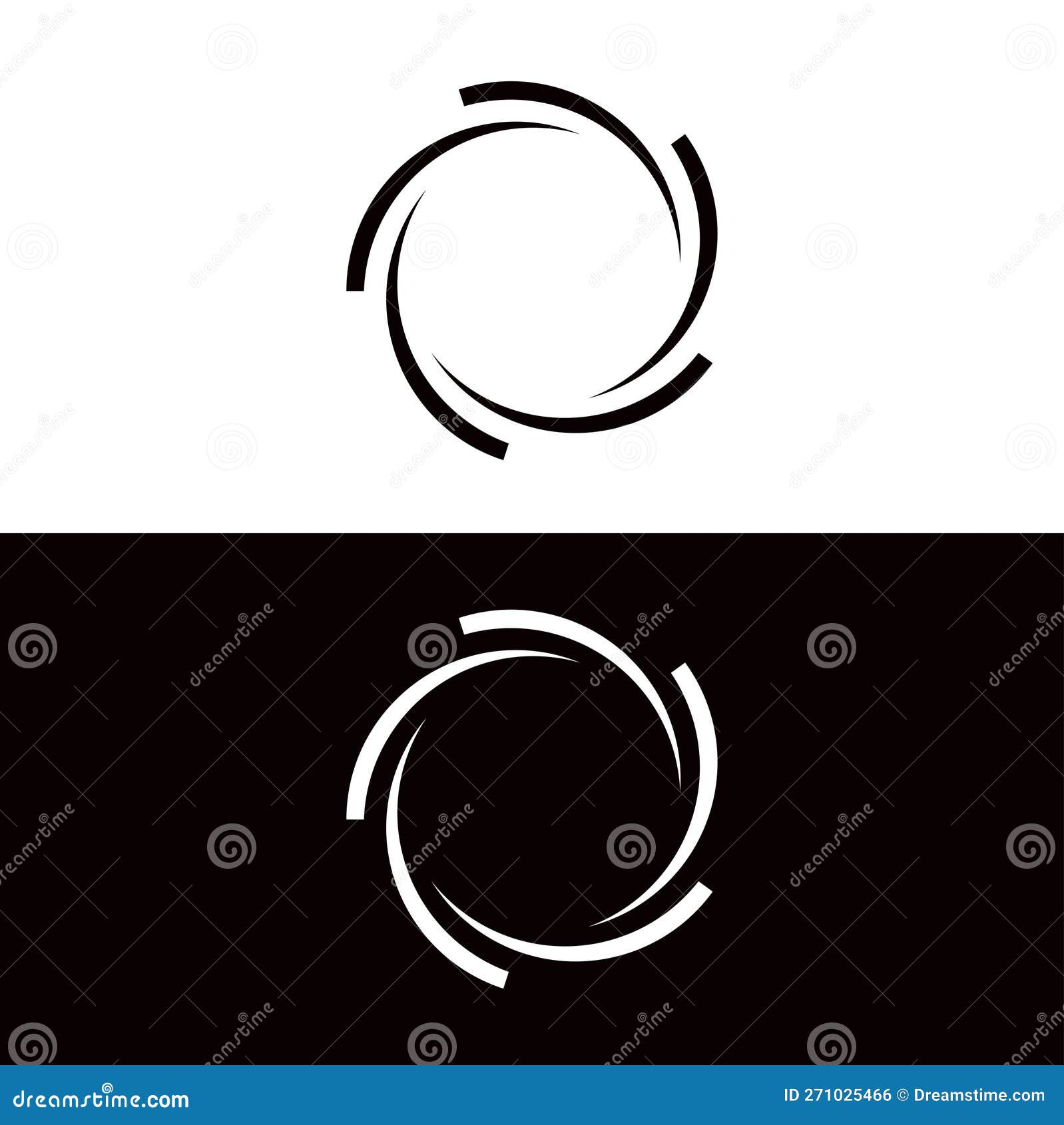 Circle Vector Logo Template Design Stock Vector - Illustration of ...