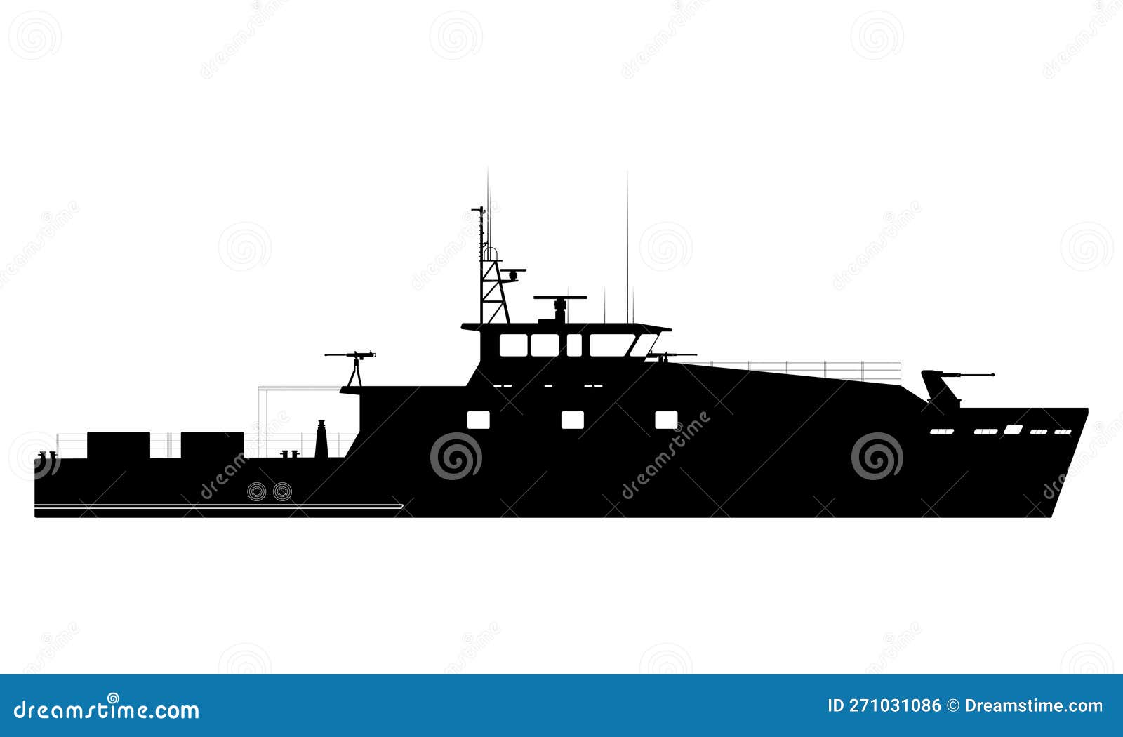 Military Patrol Vessel Boat Silhouette, Patrol Craft , Coastal Defence ...