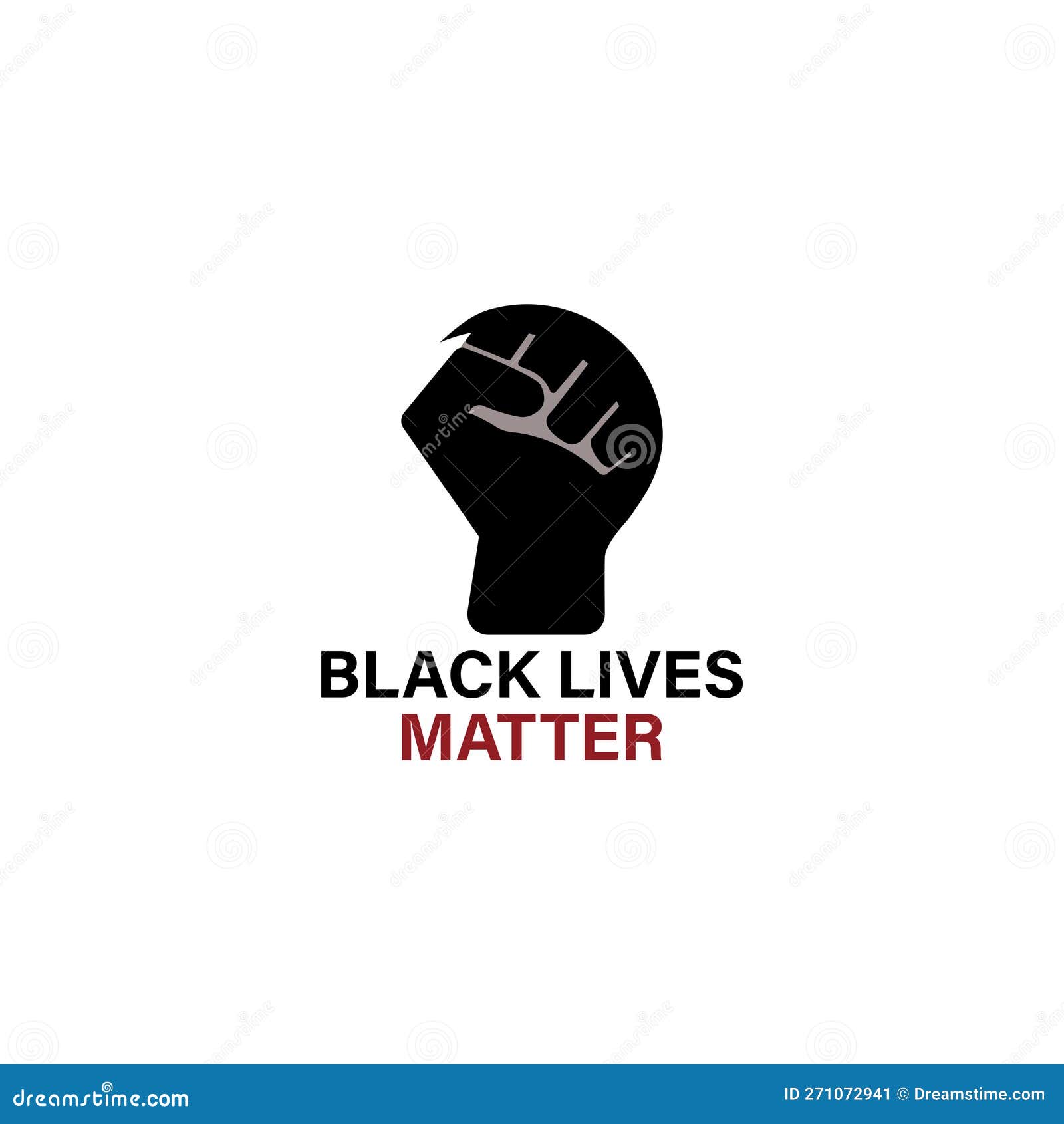 BLM Protesters Sticker Set On White Isolated Backdrop Vector ...