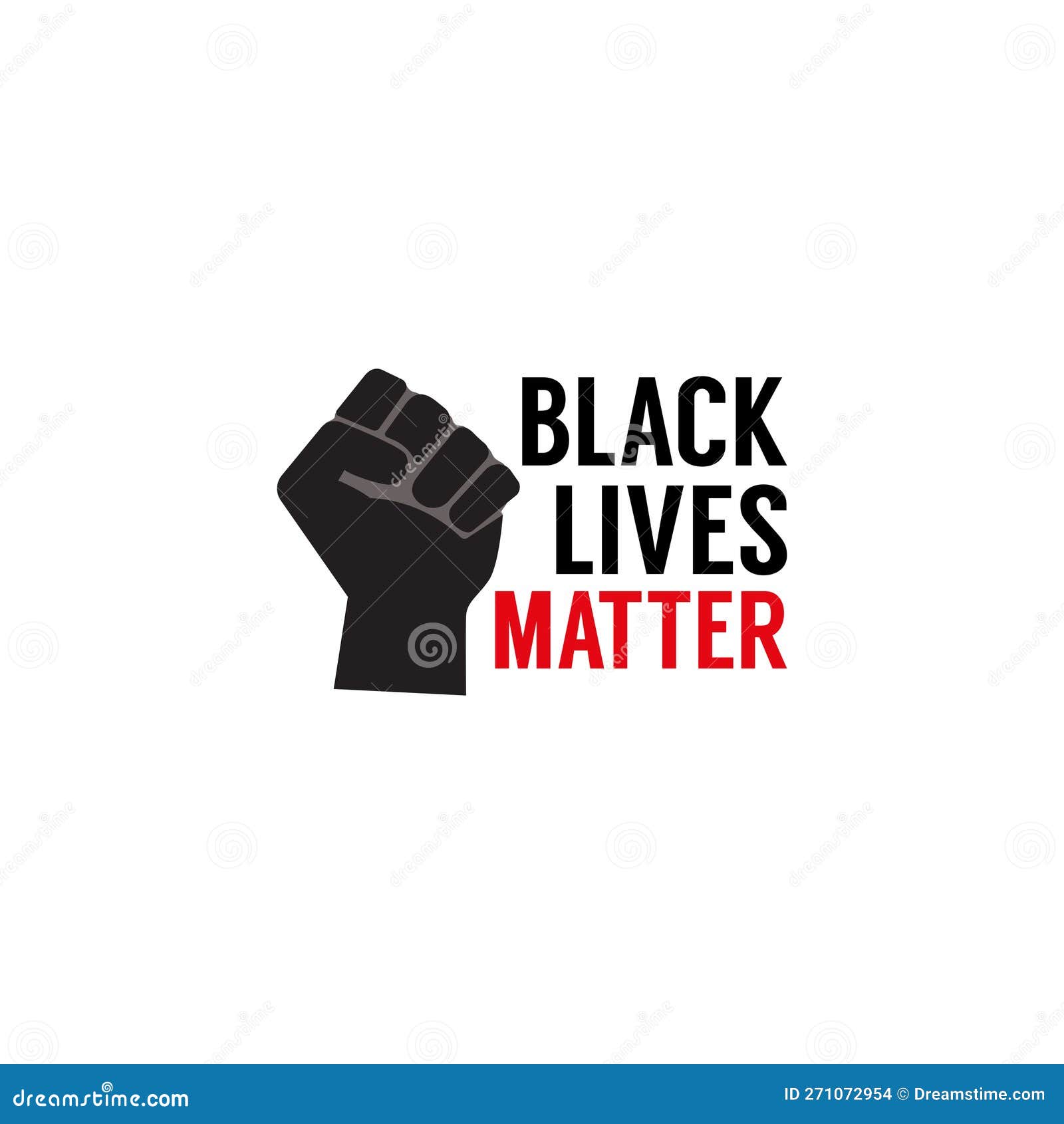 Stop Racism. Black Lives Matter. African American Arm Gesture Editorial ...