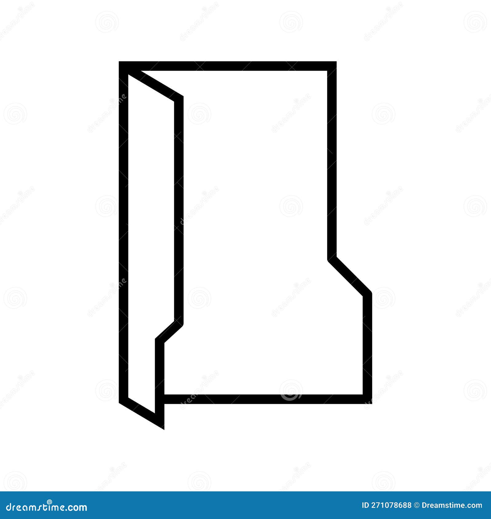 Simple File Folder, Document Information Data Storage Stock Vector ...