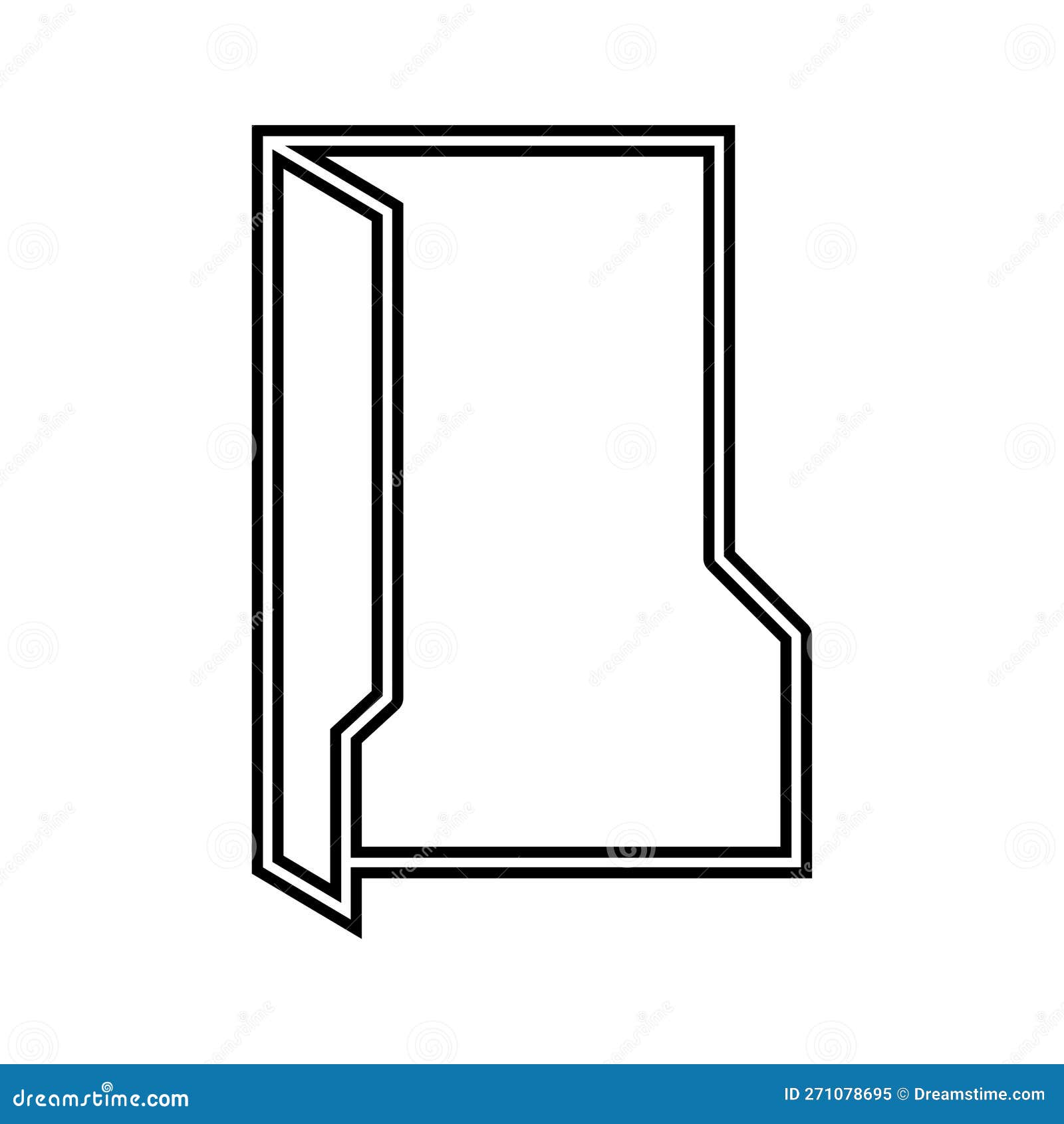 Simple File Folder, Document Information Data Storage Stock Vector ...