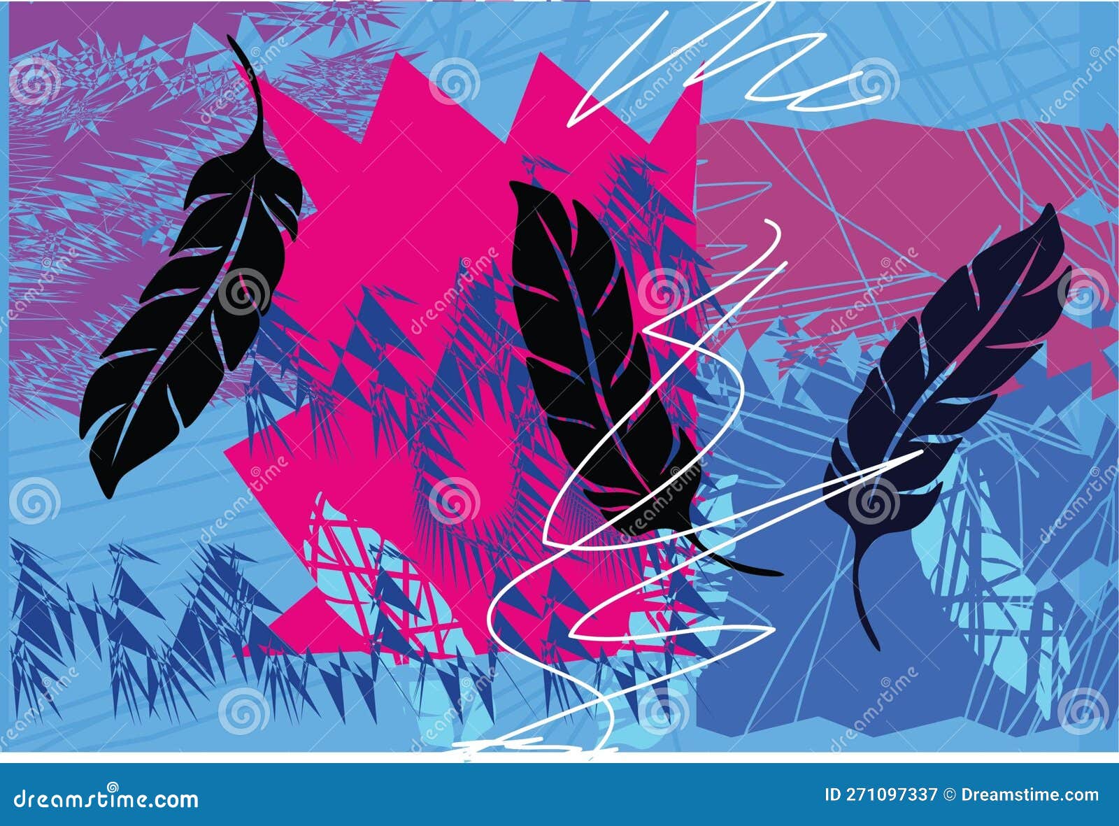 Print stock vector. Illustration of abstraction, collection - 271097337