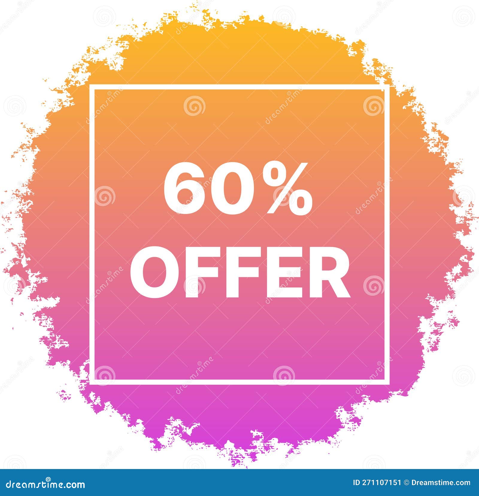 Offer Banner Template. Discount Banner Stock Illustration ...