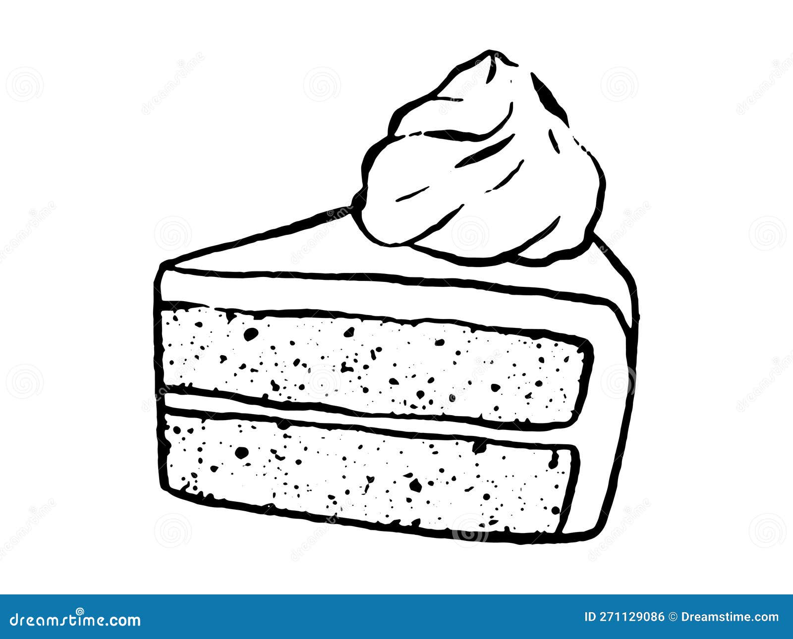 Cake Vector Illustration, Hand Drawing Doodles Stock Vector ...