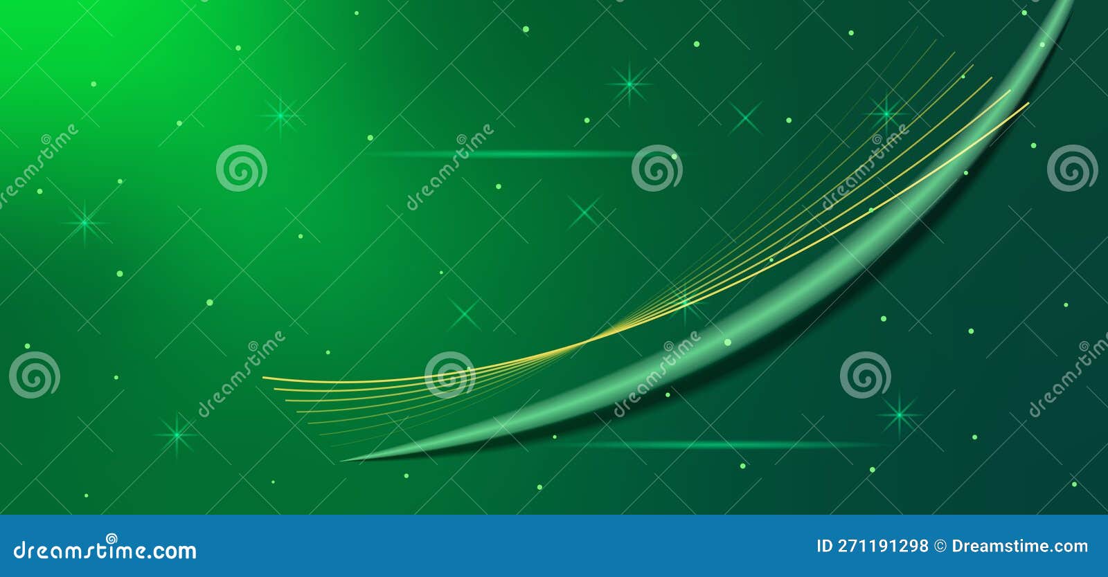 Luxury Green Modern Curve Lines Creative 3d Background Stock Vector ...
