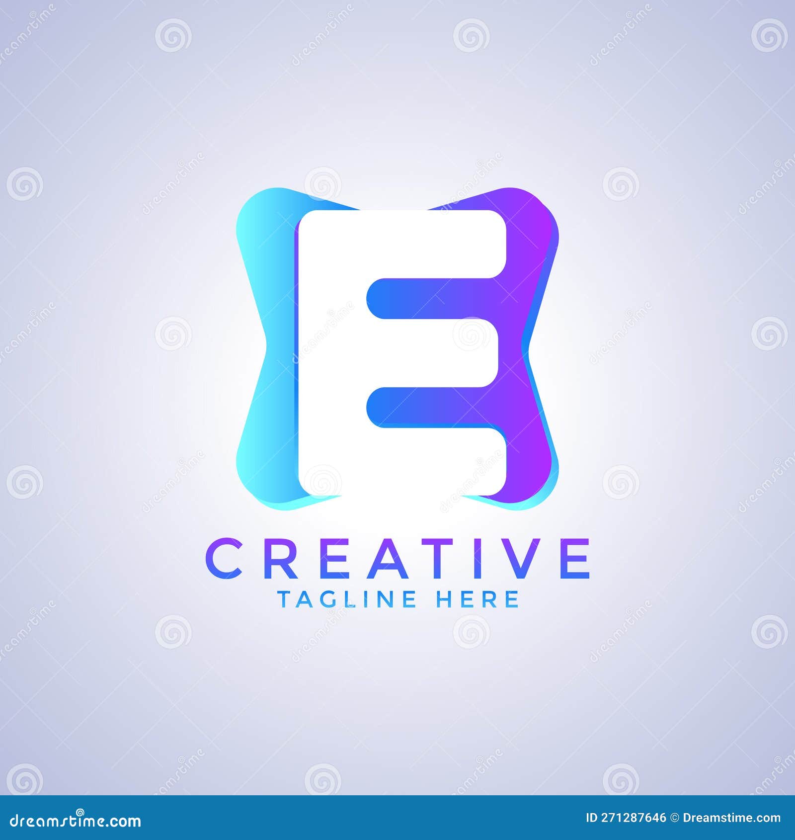 Creative Shape Typography Logo Letter E Stock Vector - Illustration of ...