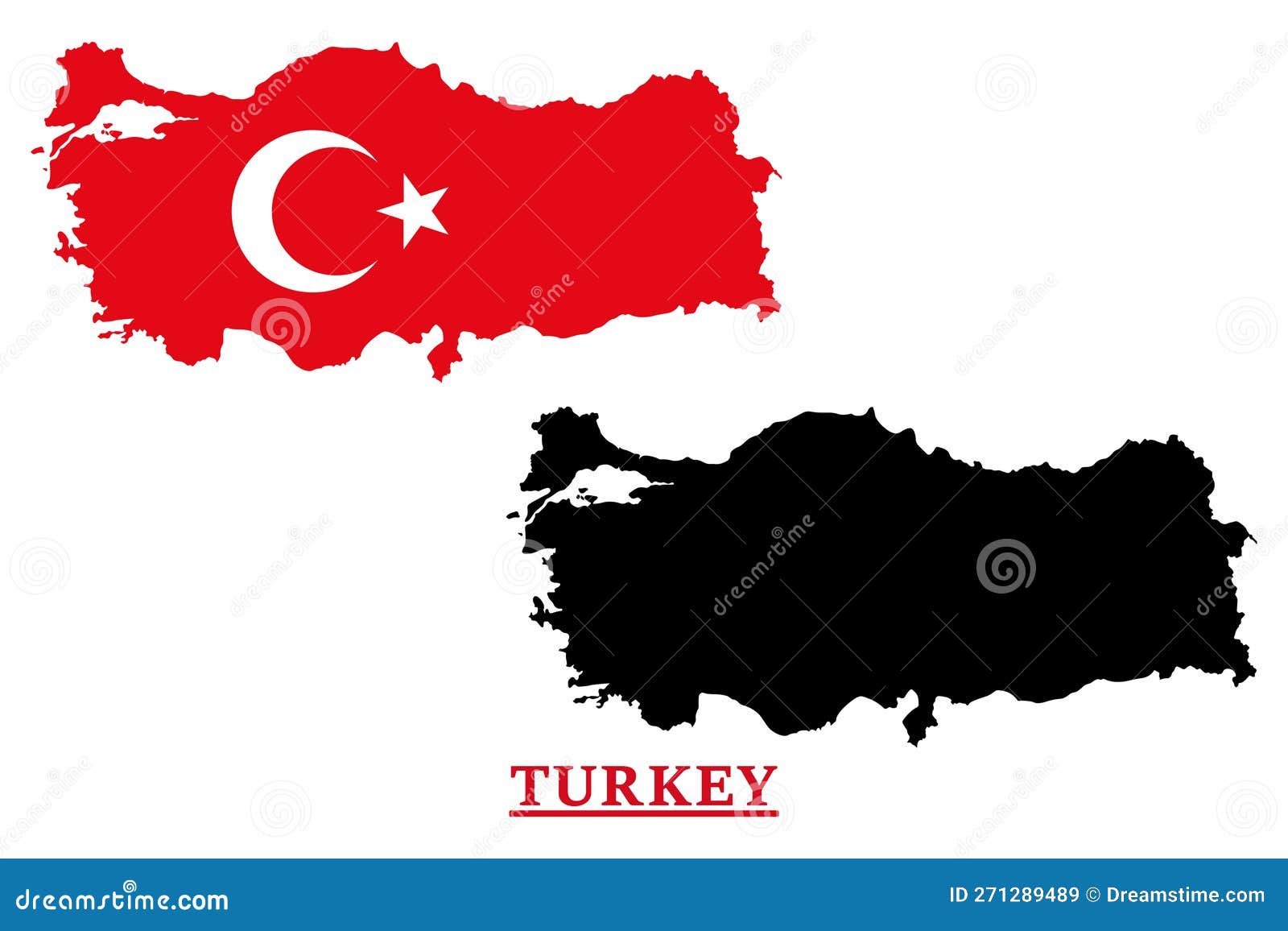 Turkey National Flag Map Design, Turkey Country Flag Inside the Map ...