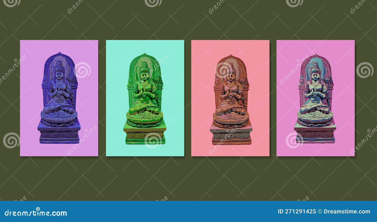 KEN DEDES STATUE VECTOR UNICOLOR Stock Illustration - Illustration of ...