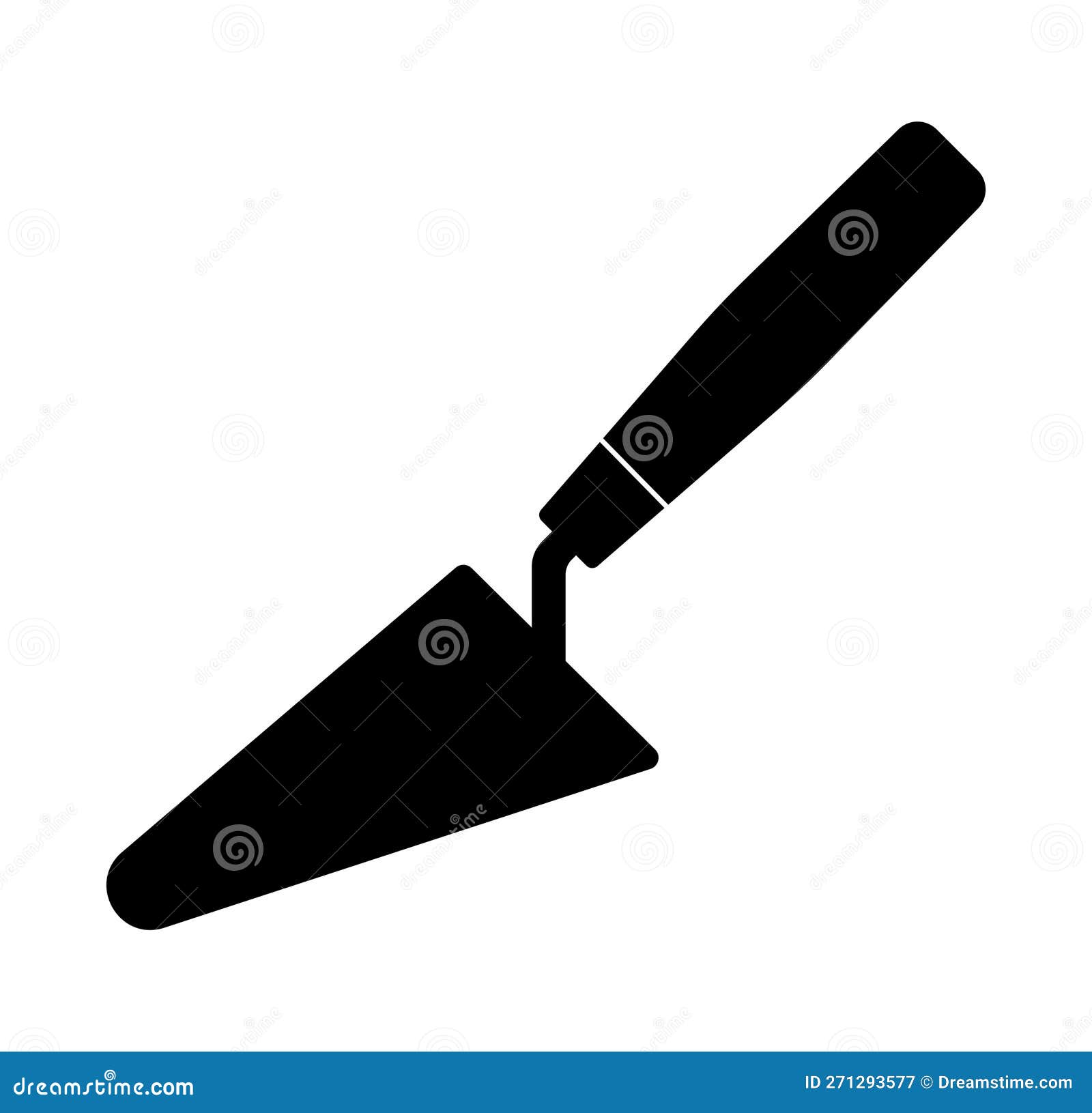 Trowel Silhouette, Garden and Construction Hand Tool Stock Vector ...
