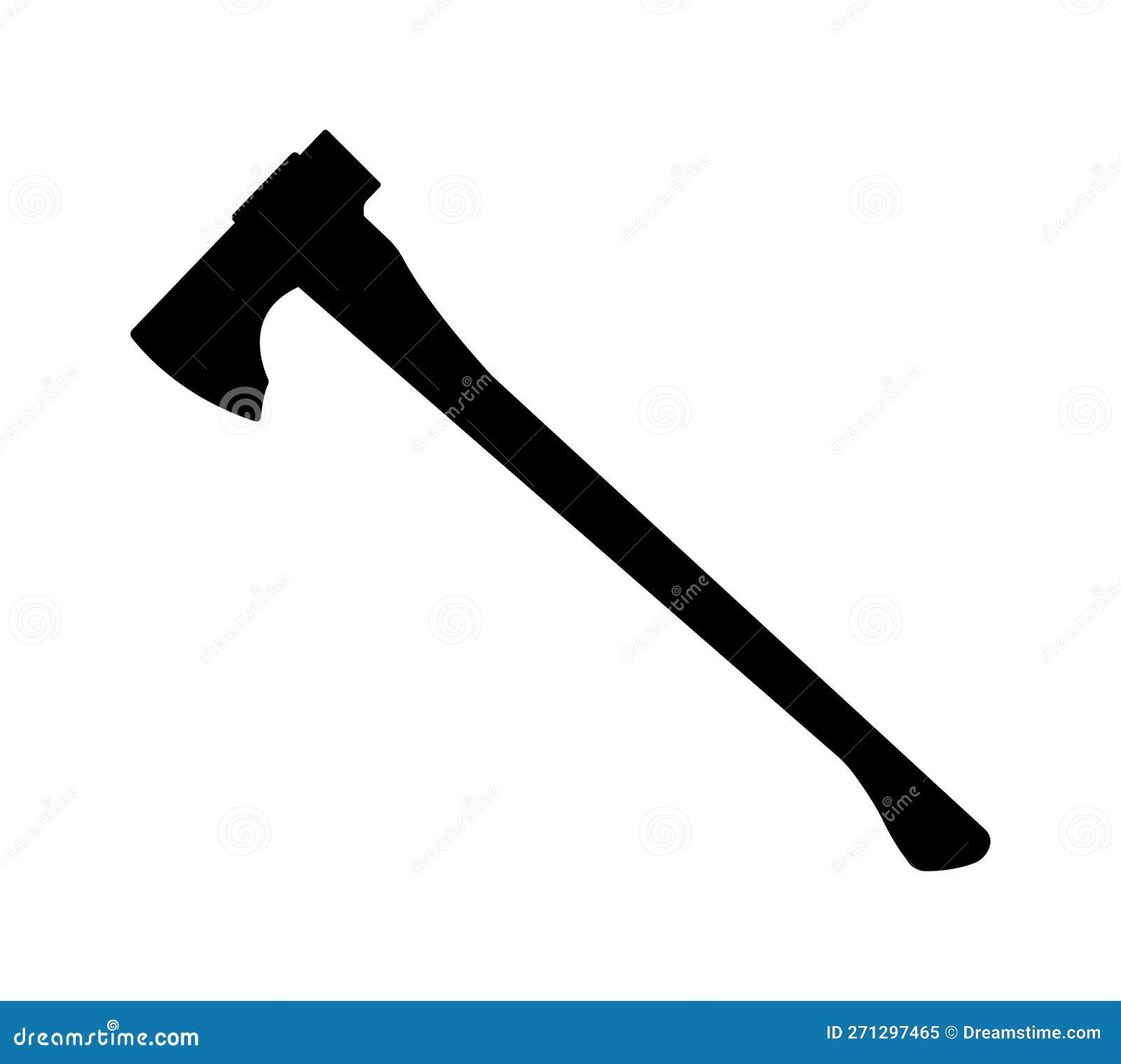 Axe Silhouette, Hand Axe Tool Vector Stock Vector - Illustration of ...