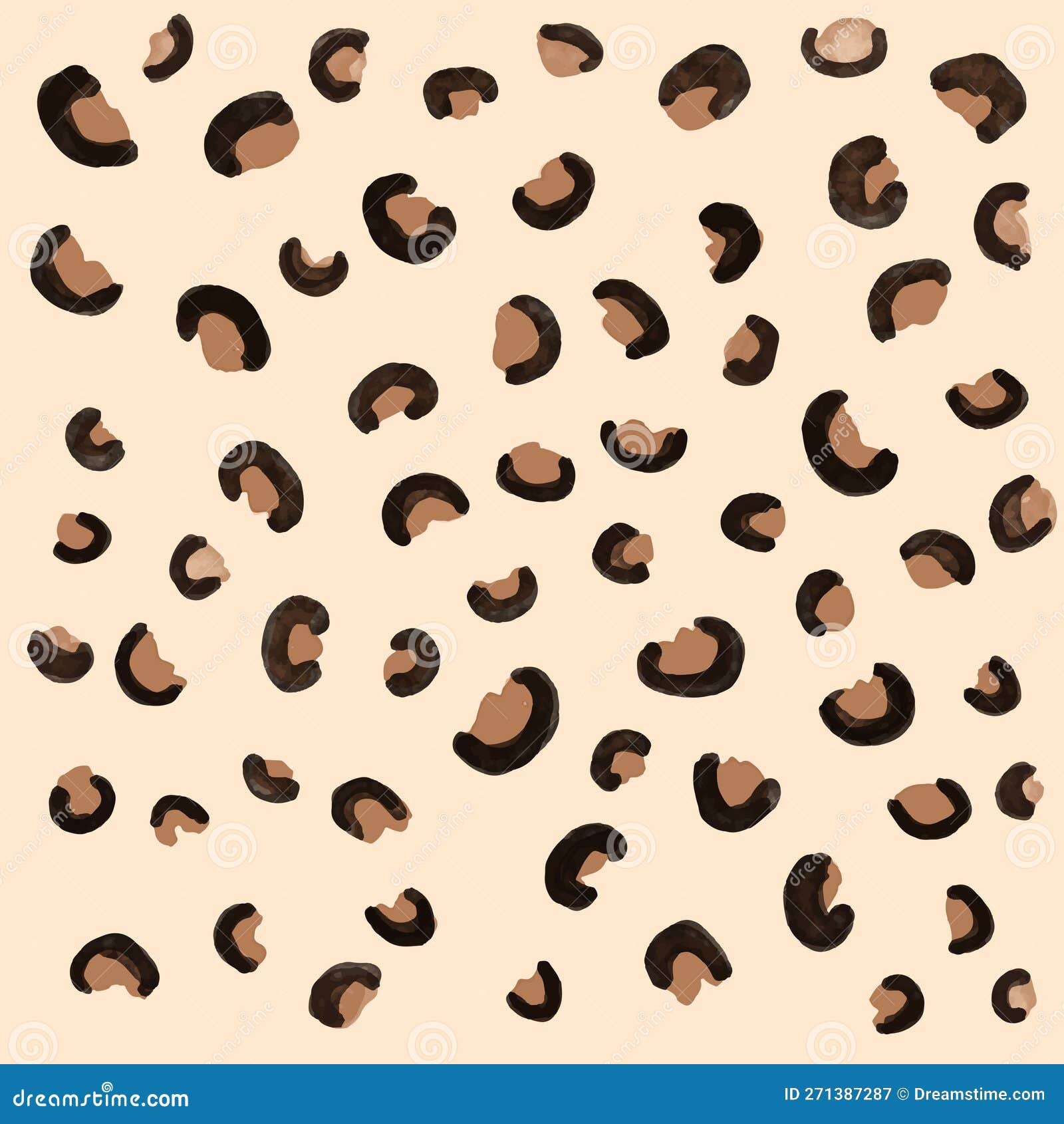 Leopard Skin Minimal Vector Stock Vector - Illustration of mammal ...